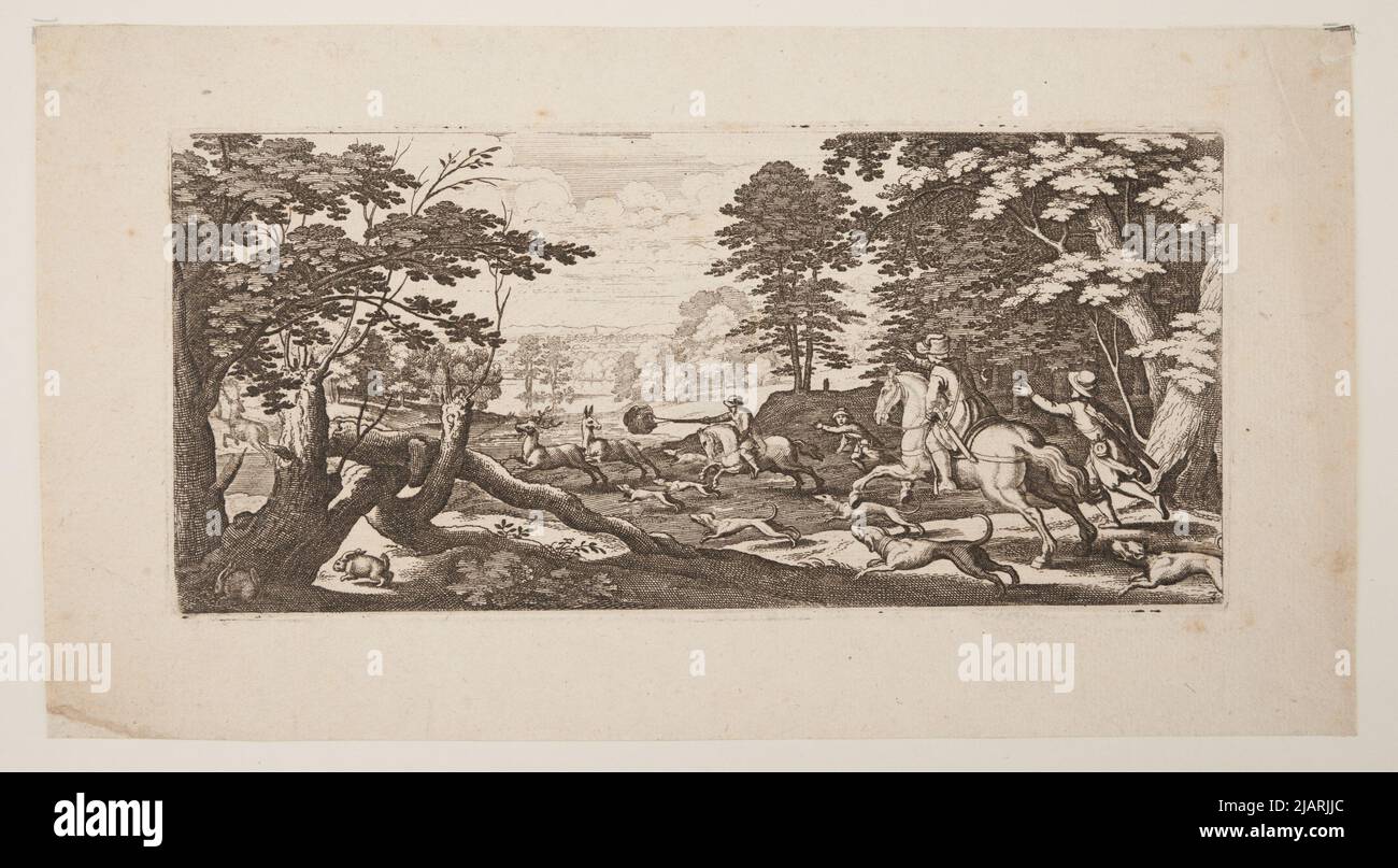 Hunting (Matthaus Merian Elder according to Antonia Tempesty Merian ...
