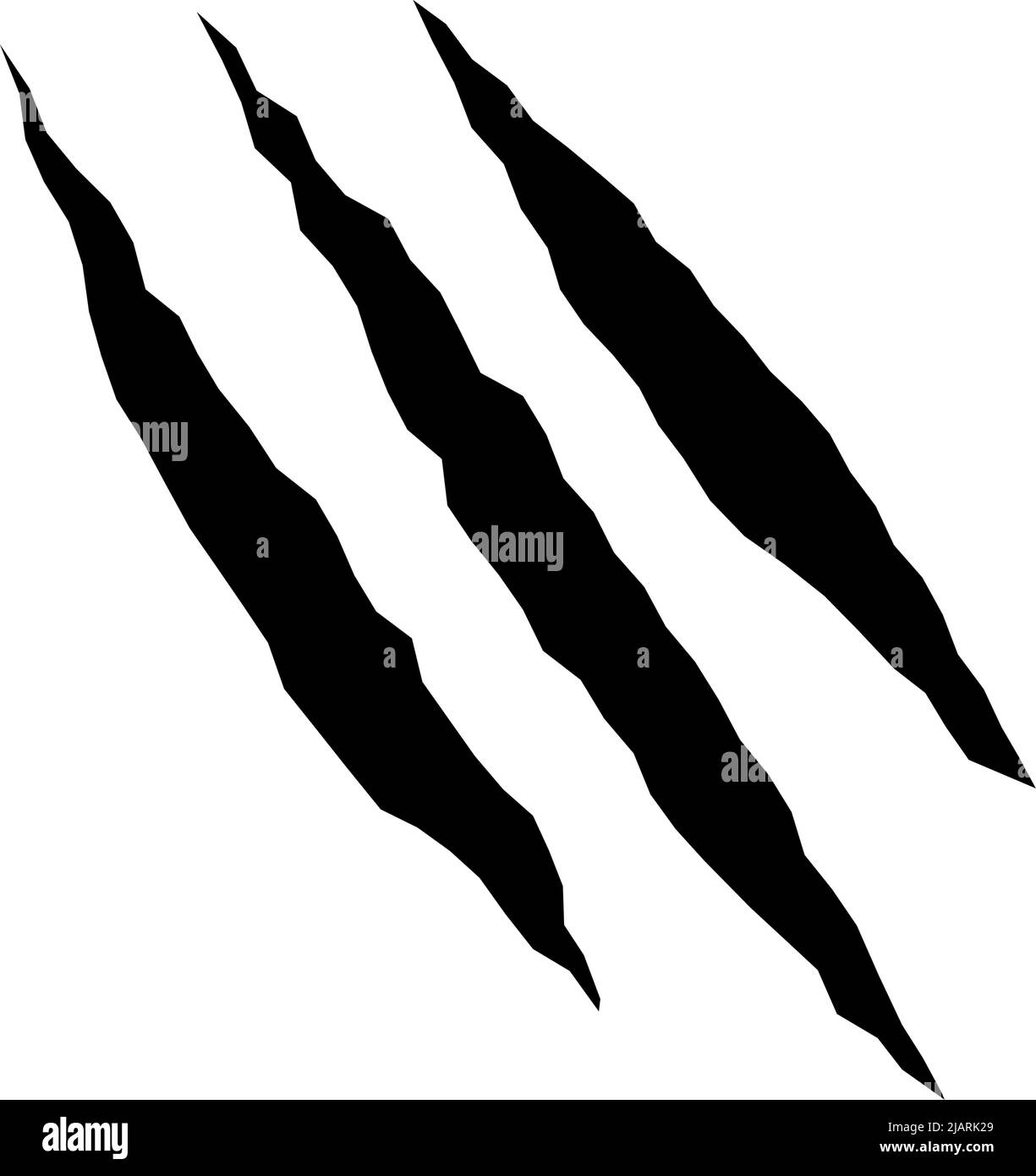 Cat scratches. Black claws animal scratch, Torn paper. Cat claws trace ...
