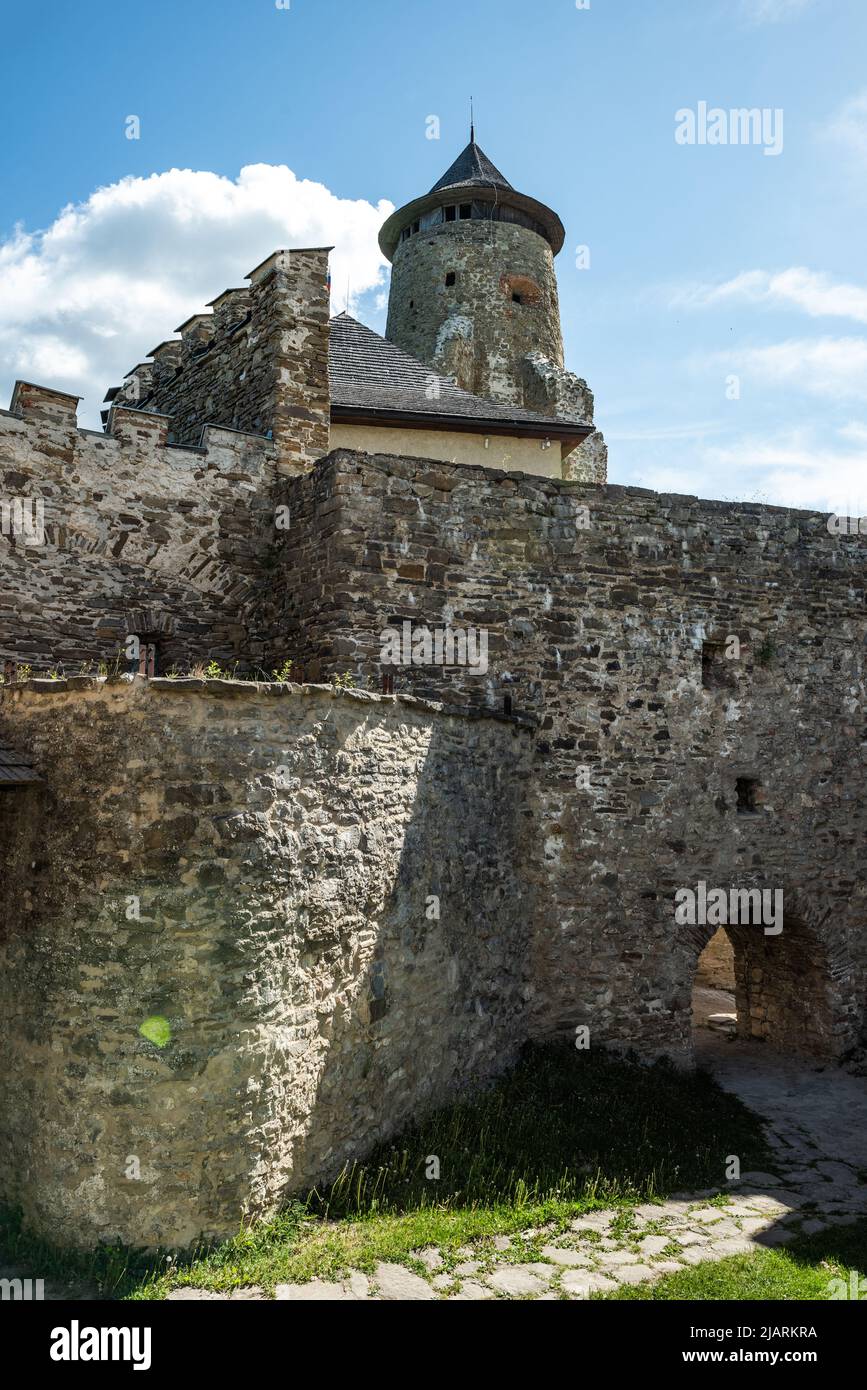 Stara Lubovna Castle in Slovakia. Exterior of open air museum, Slovak ...