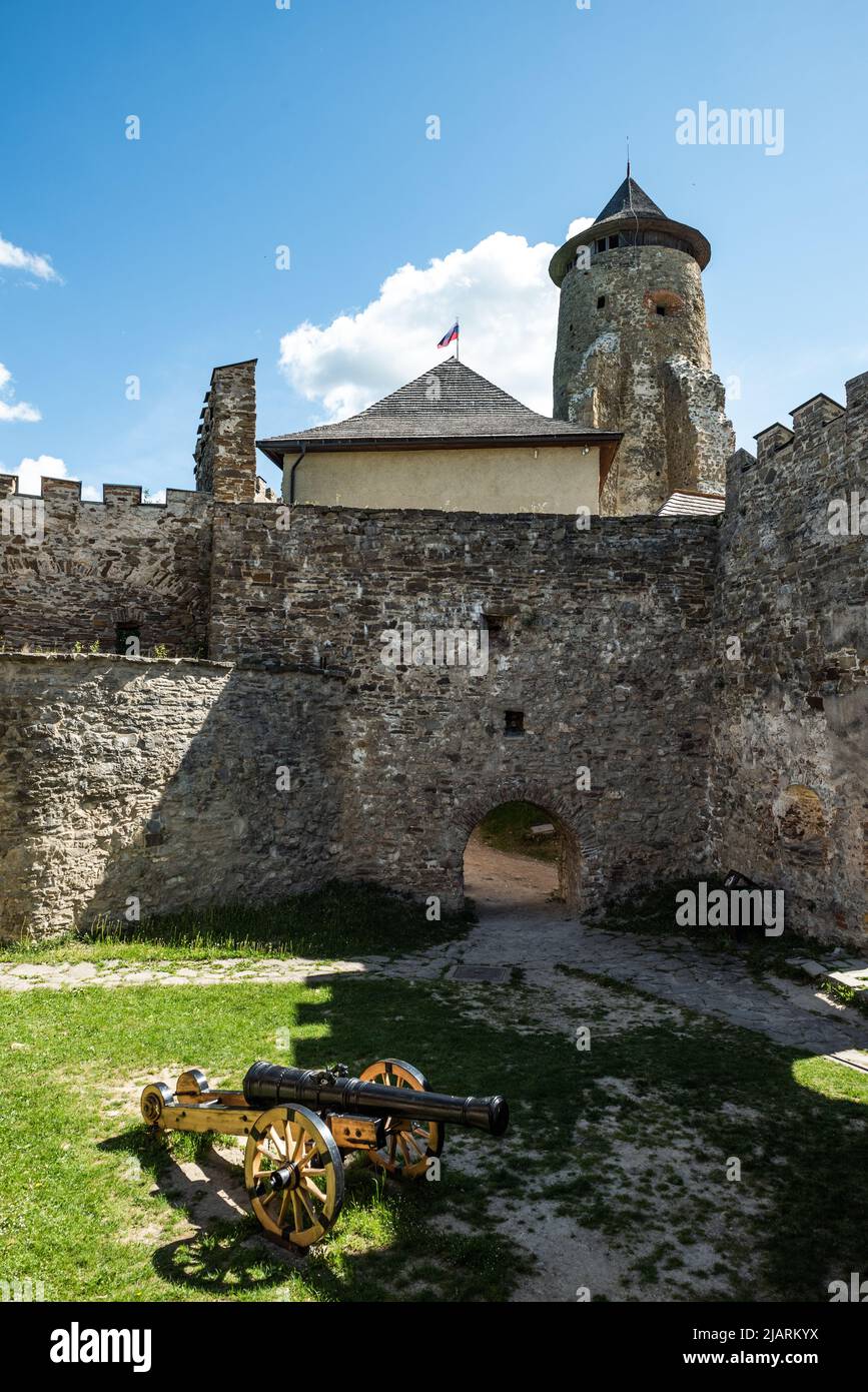 Stara Lubovna Castle in Slovakia. Exterior of open air museum, Slovak ...
