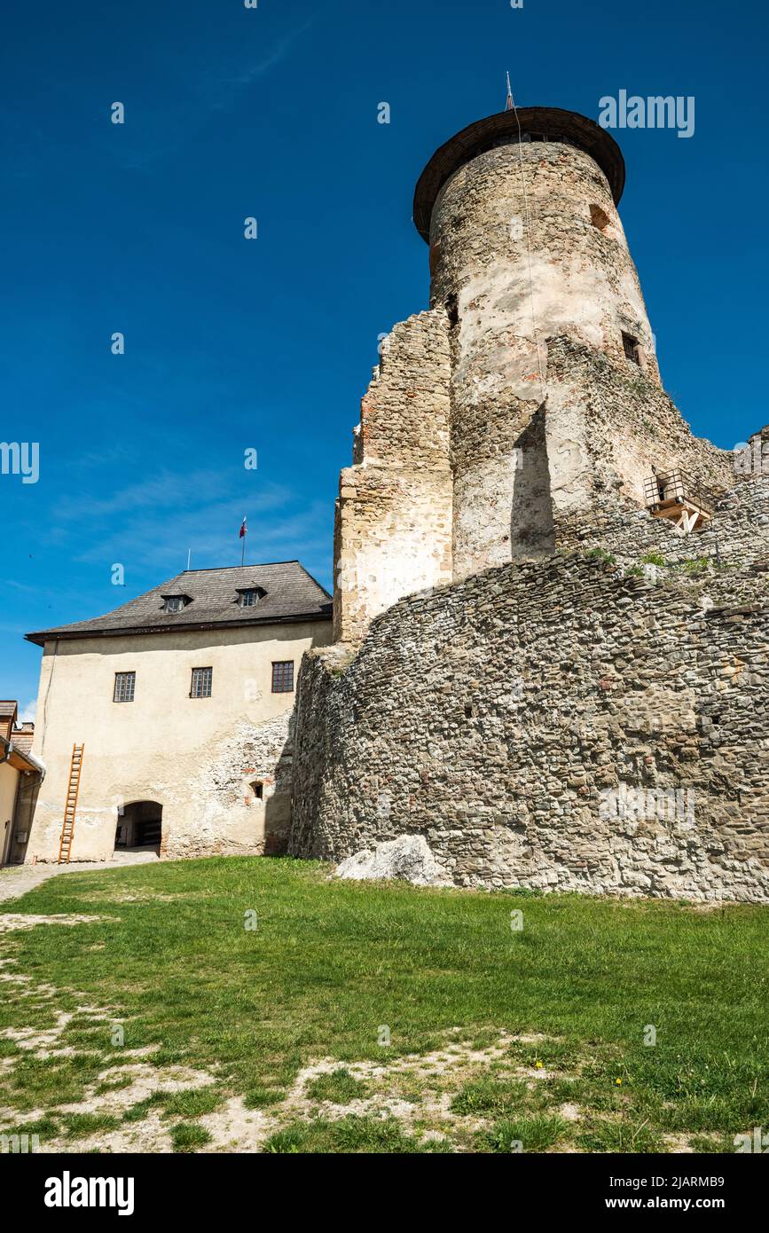 Stara Lubovna Castle in Slovakia. Exterior of open air museum, Slovak ...