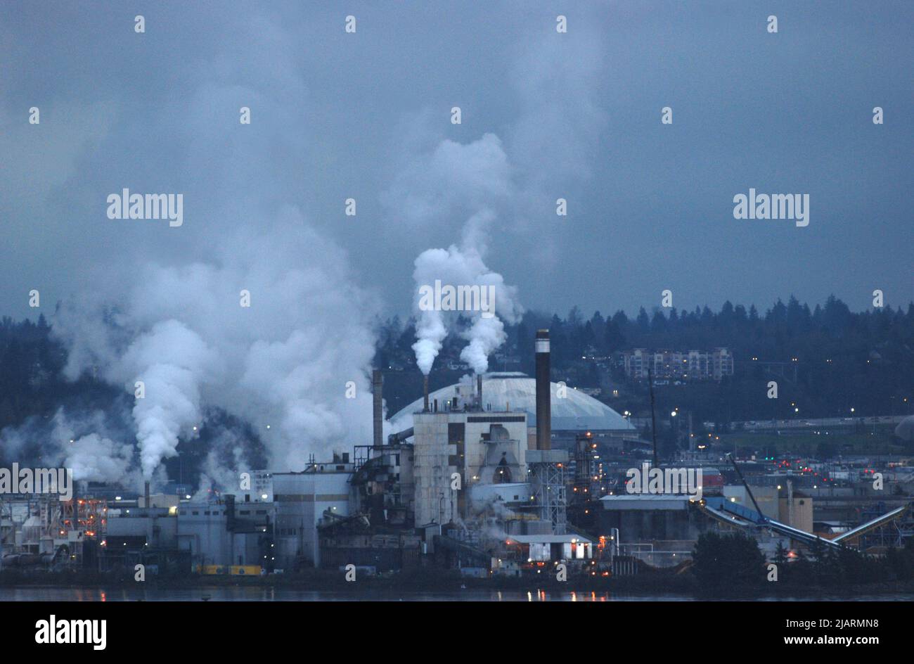 Industrial pulp mill in Tacoma, Washington Stock Photo - Alamy