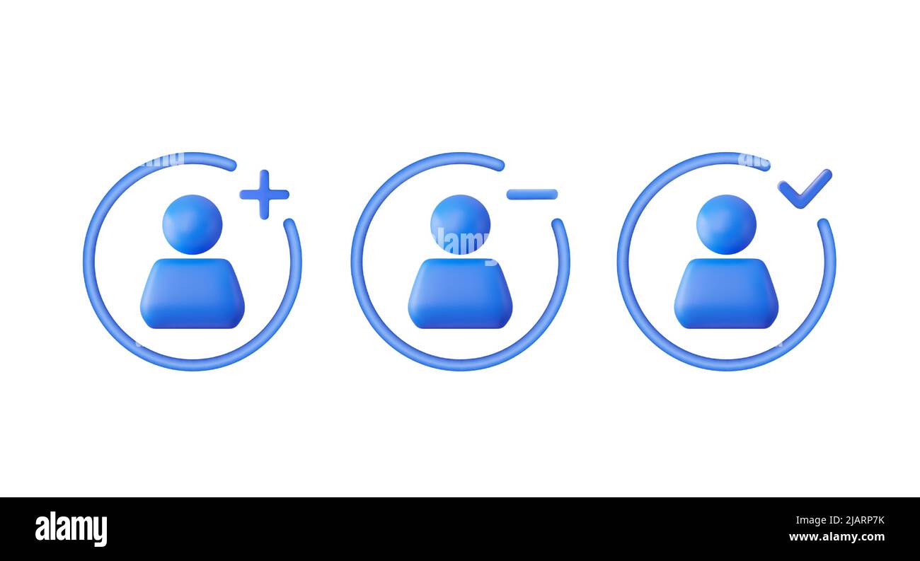 3d User icon Stock Vector Image & Art - Alamy