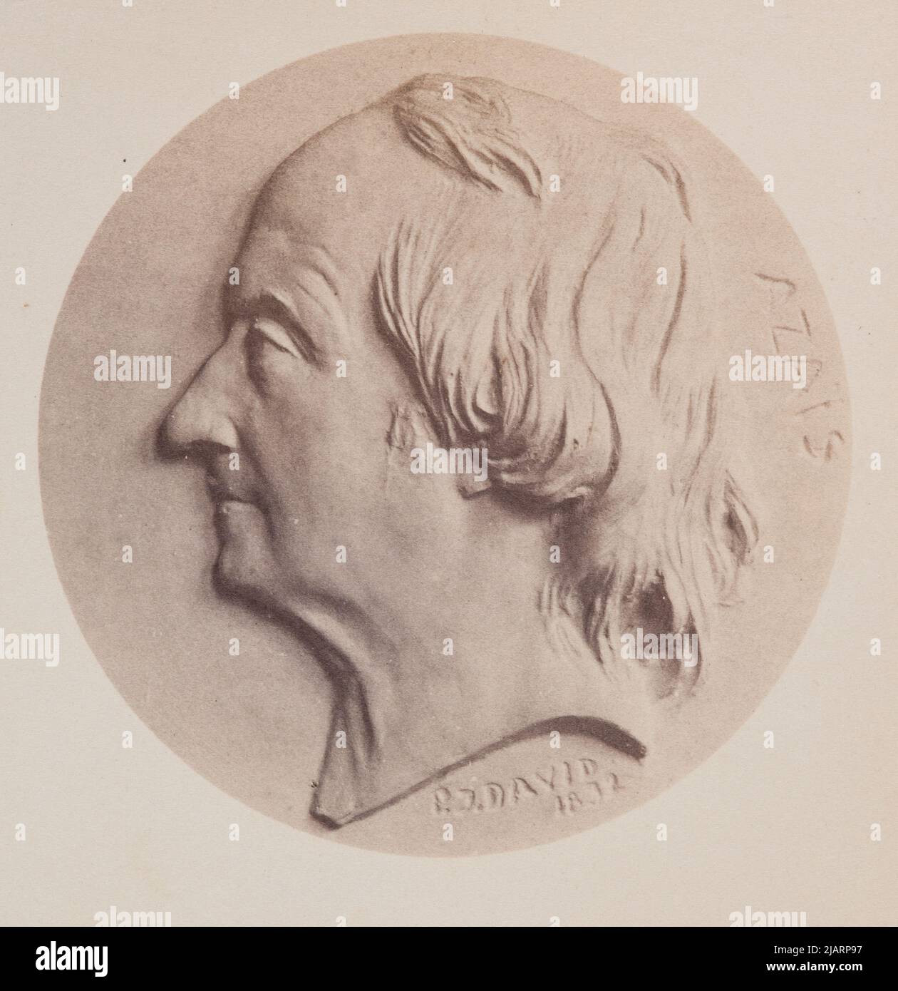 Azais (*1766 +1845) philosopher Medallion creator Pierre Jean David d ...