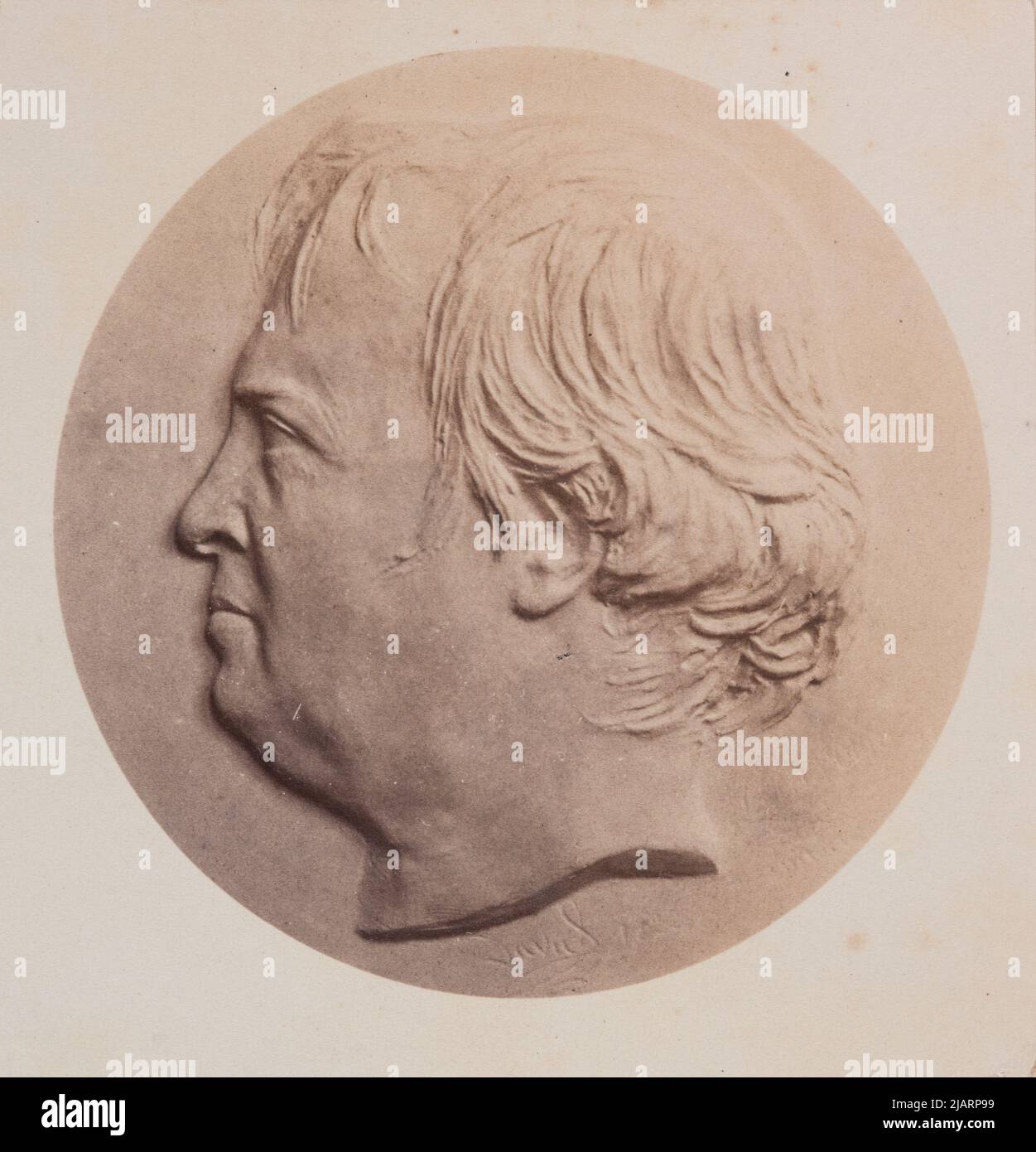 Alavoine (architect) Medallion creator Pierre Jean David d'Angers Stock ...