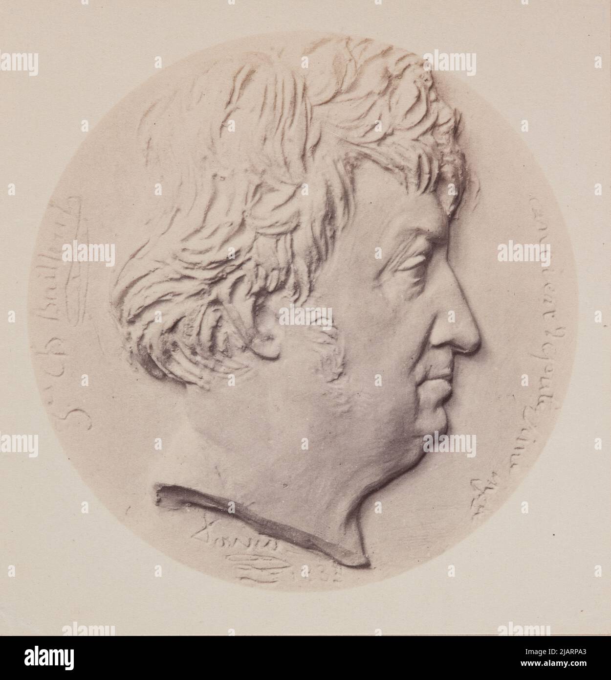 Medallion creator Pierre Jean David d'Angers Stock Photo - Alamy