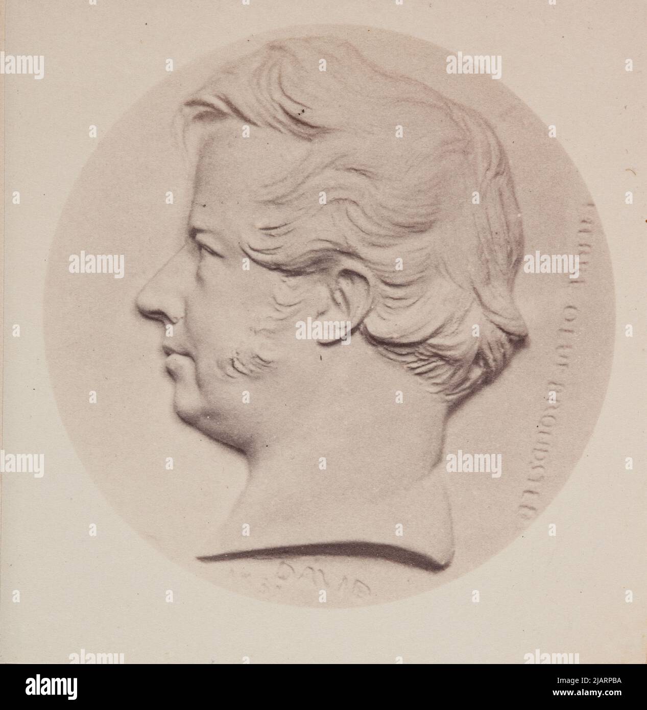 Medallion creator Pierre Jean David d'Angers Stock Photo - Alamy