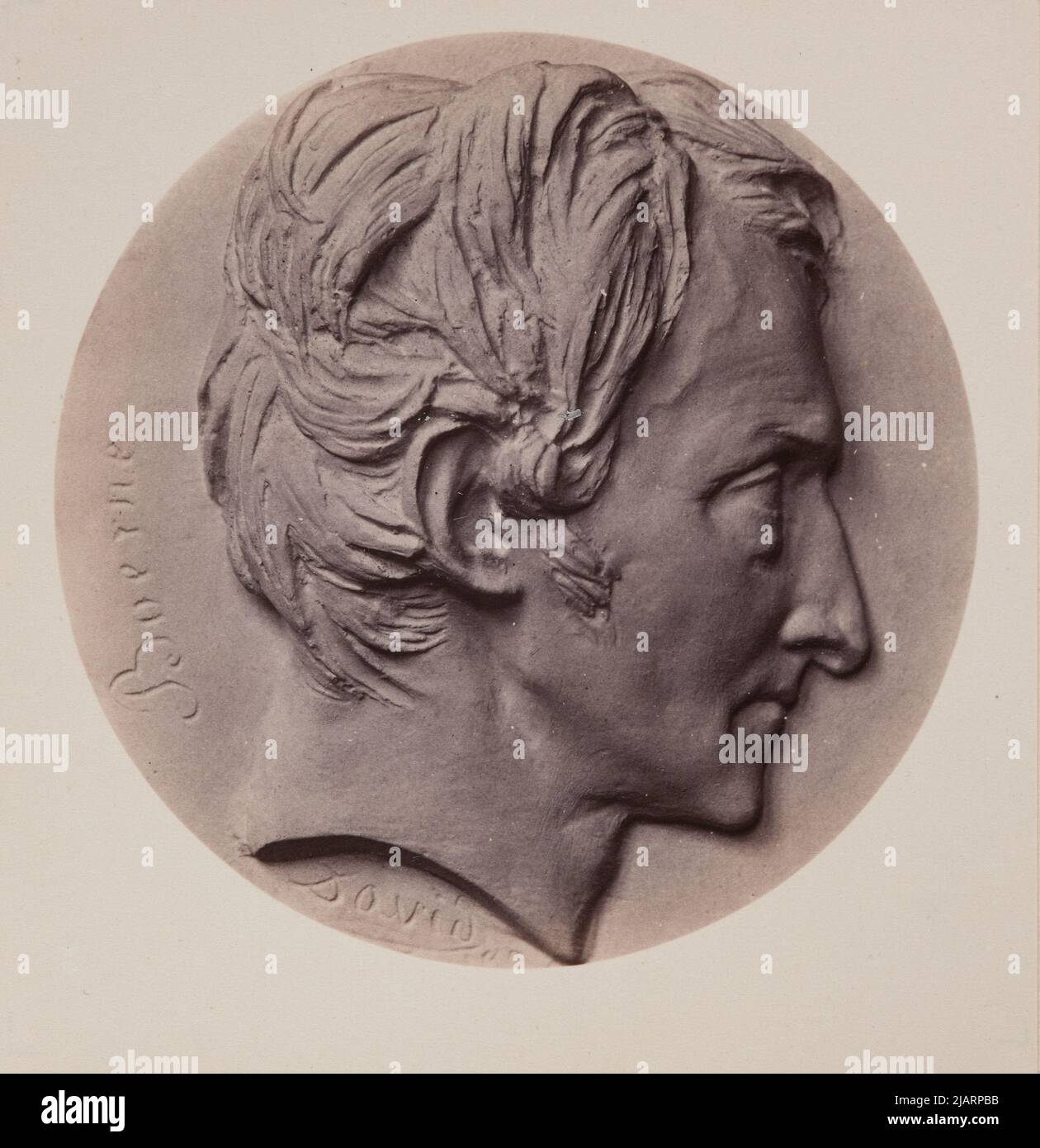 Medallion creator Pierre Jean David d'Angers Stock Photo - Alamy