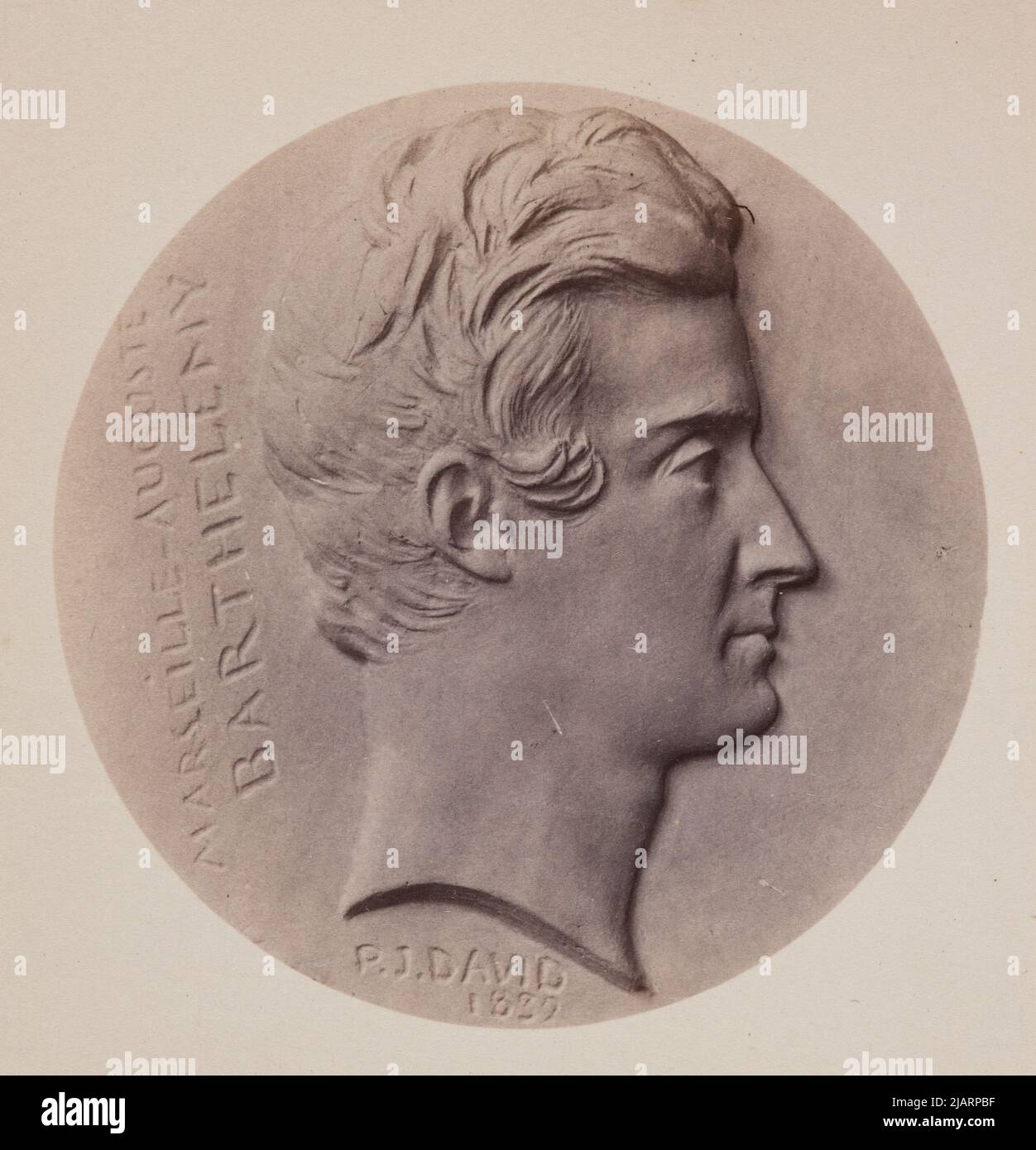 Medallion creator Pierre Jean David d'Angers Stock Photo - Alamy