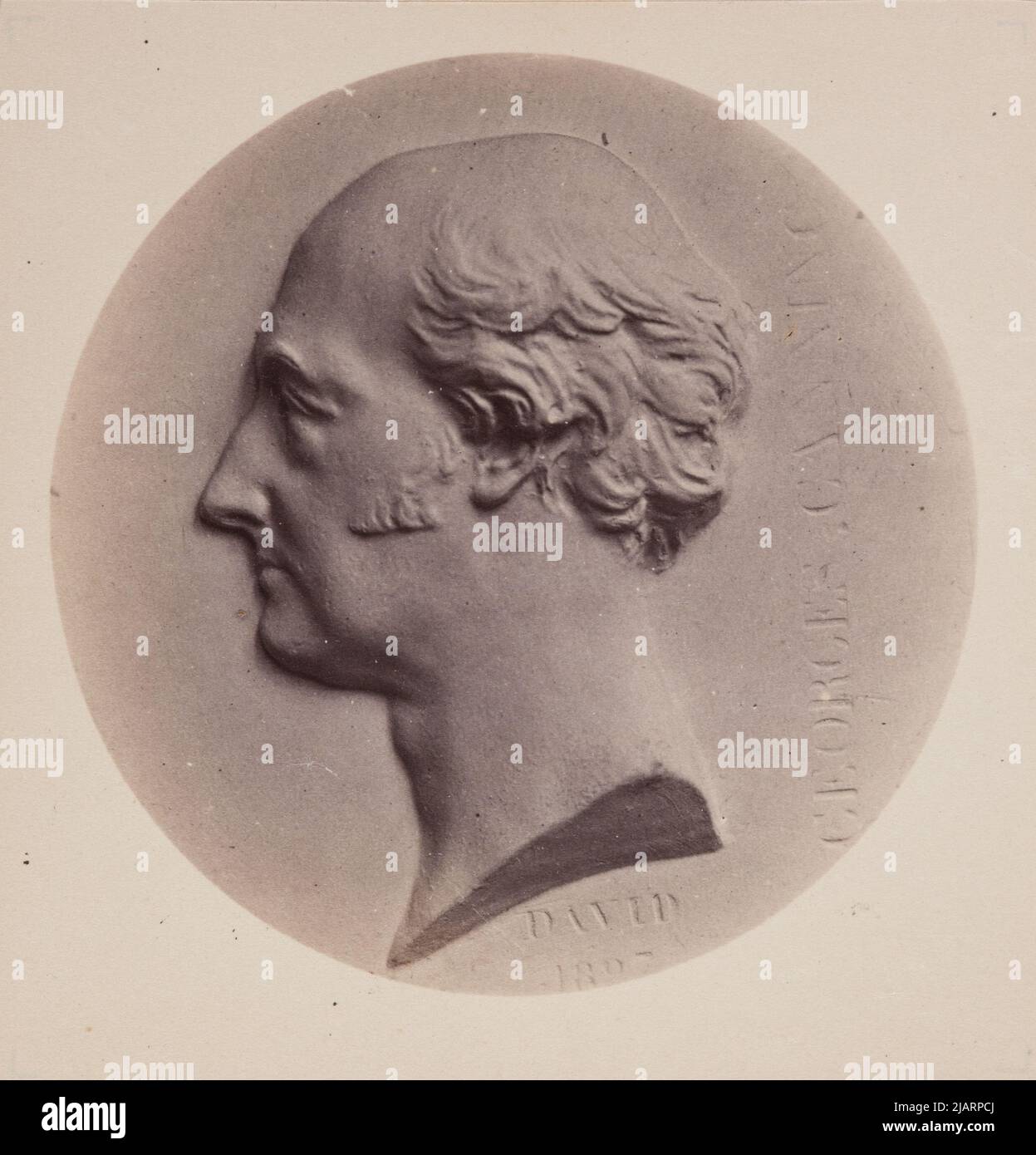 Medallion creator Pierre Jean David d'Angers Stock Photo - Alamy