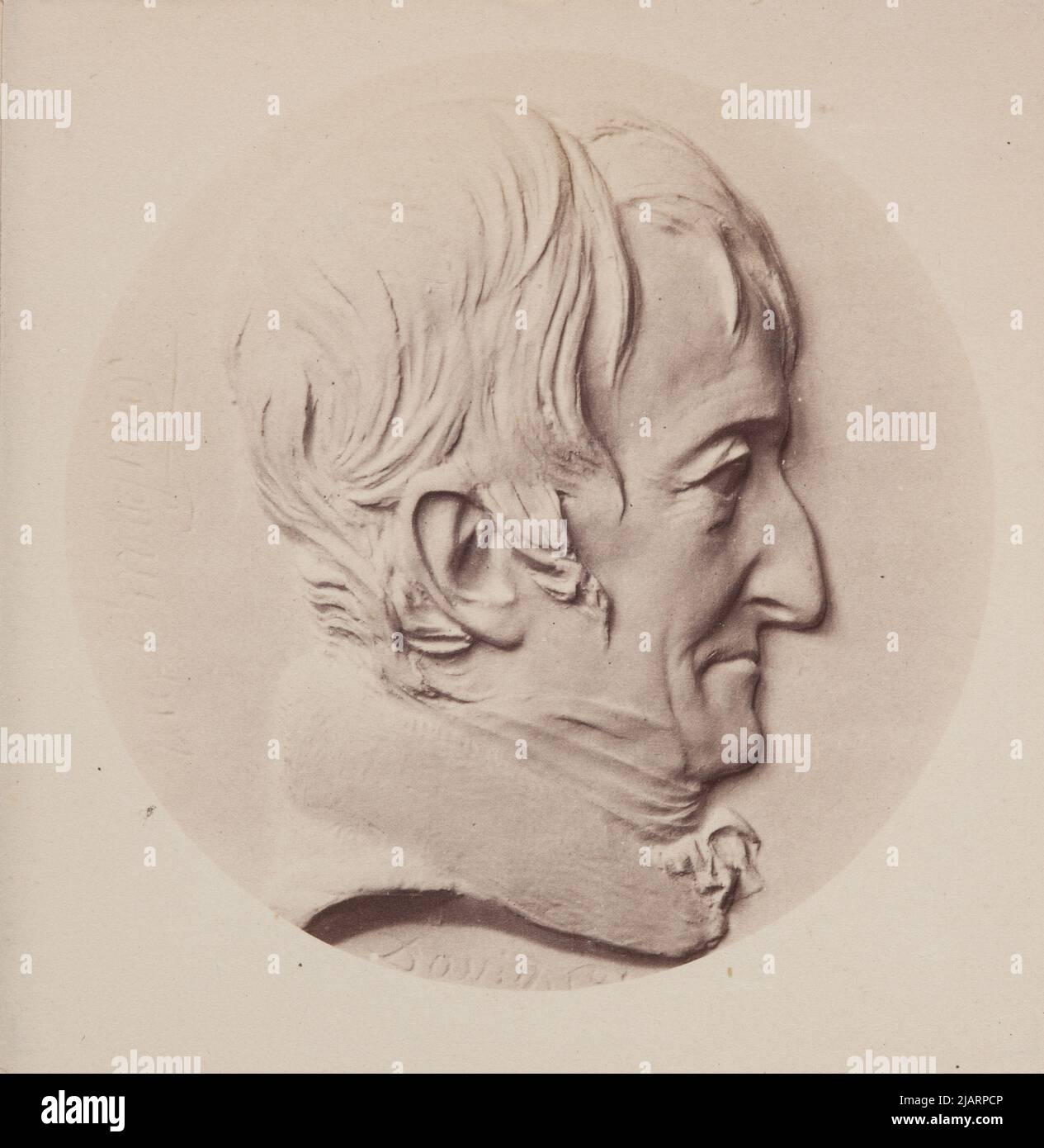 Medallion creator Pierre Jean David d'Angers Stock Photo - Alamy