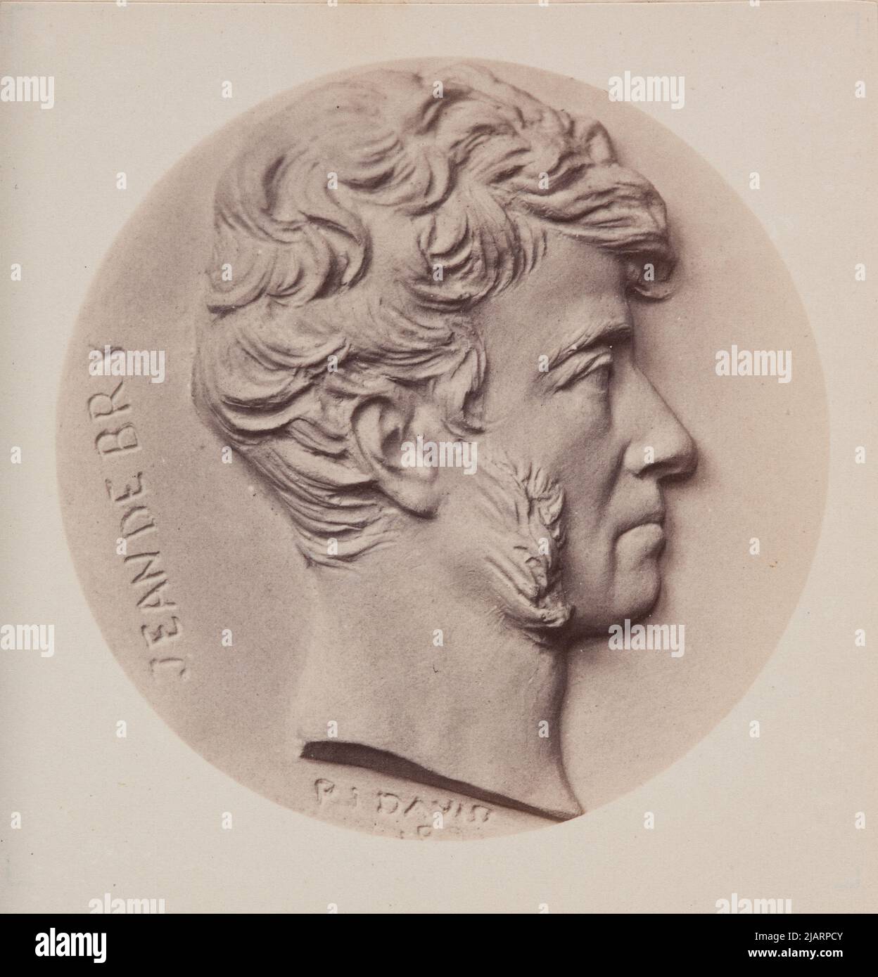 Medallion creator Pierre Jean David d'Angers Stock Photo - Alamy