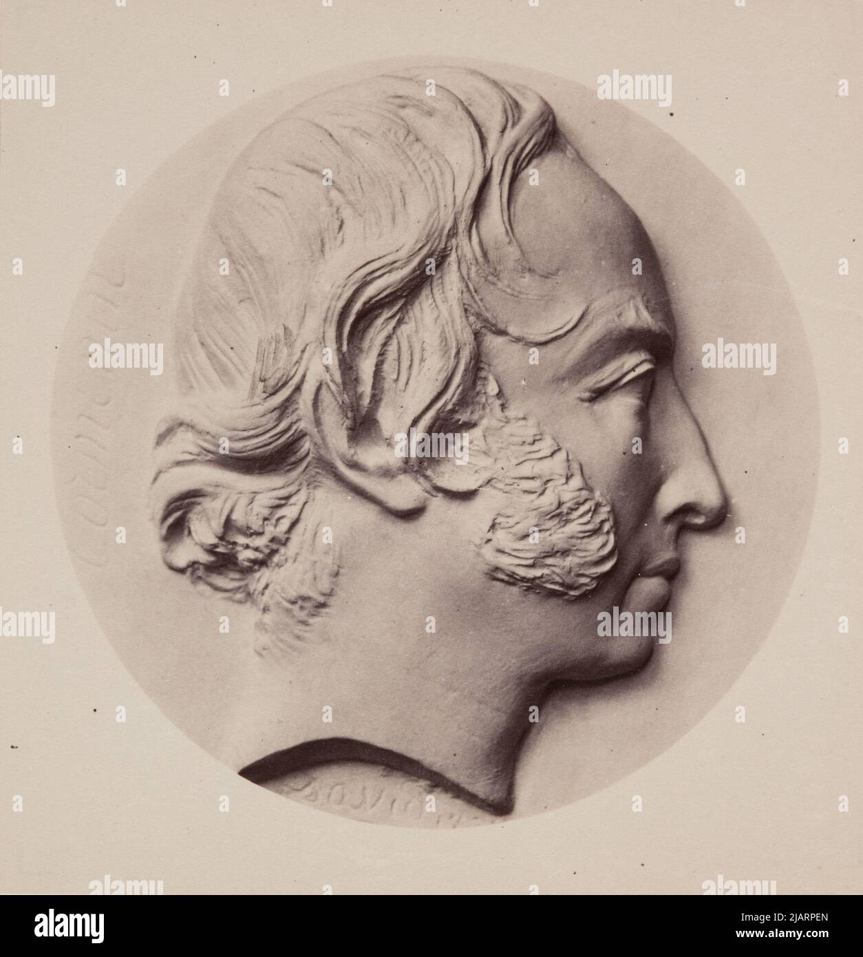 Medallion creator Pierre Jean David d'Angers Stock Photo - Alamy