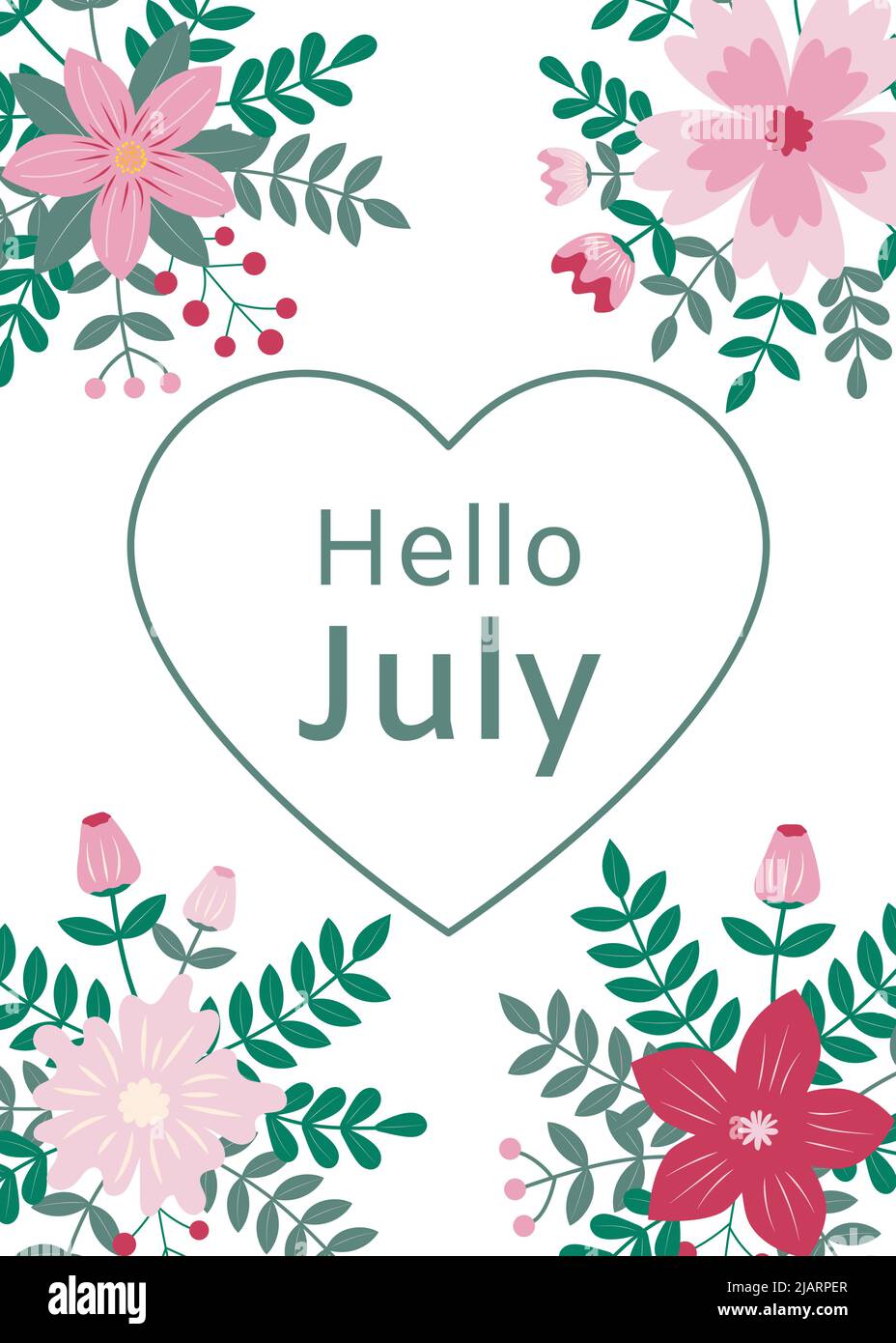 Hello july hi-res stock photography and images - Alamy