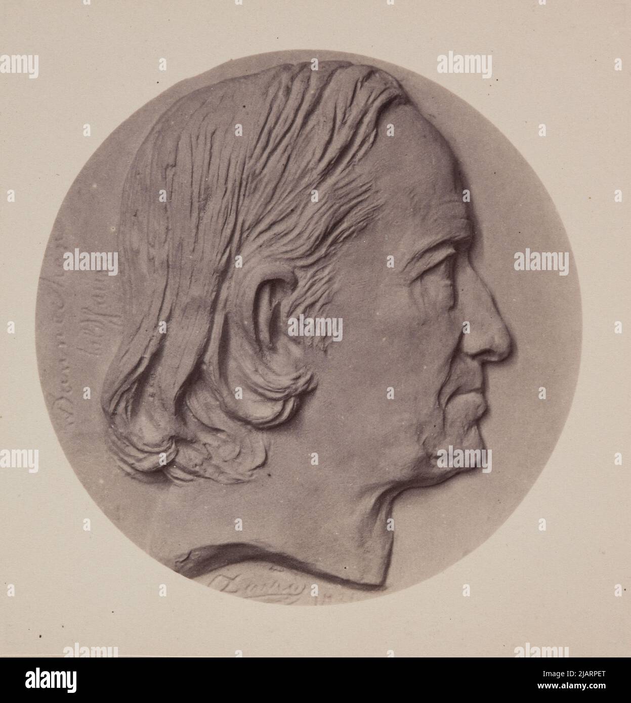 Medallion creator Pierre Jean David d'Angers Stock Photo - Alamy