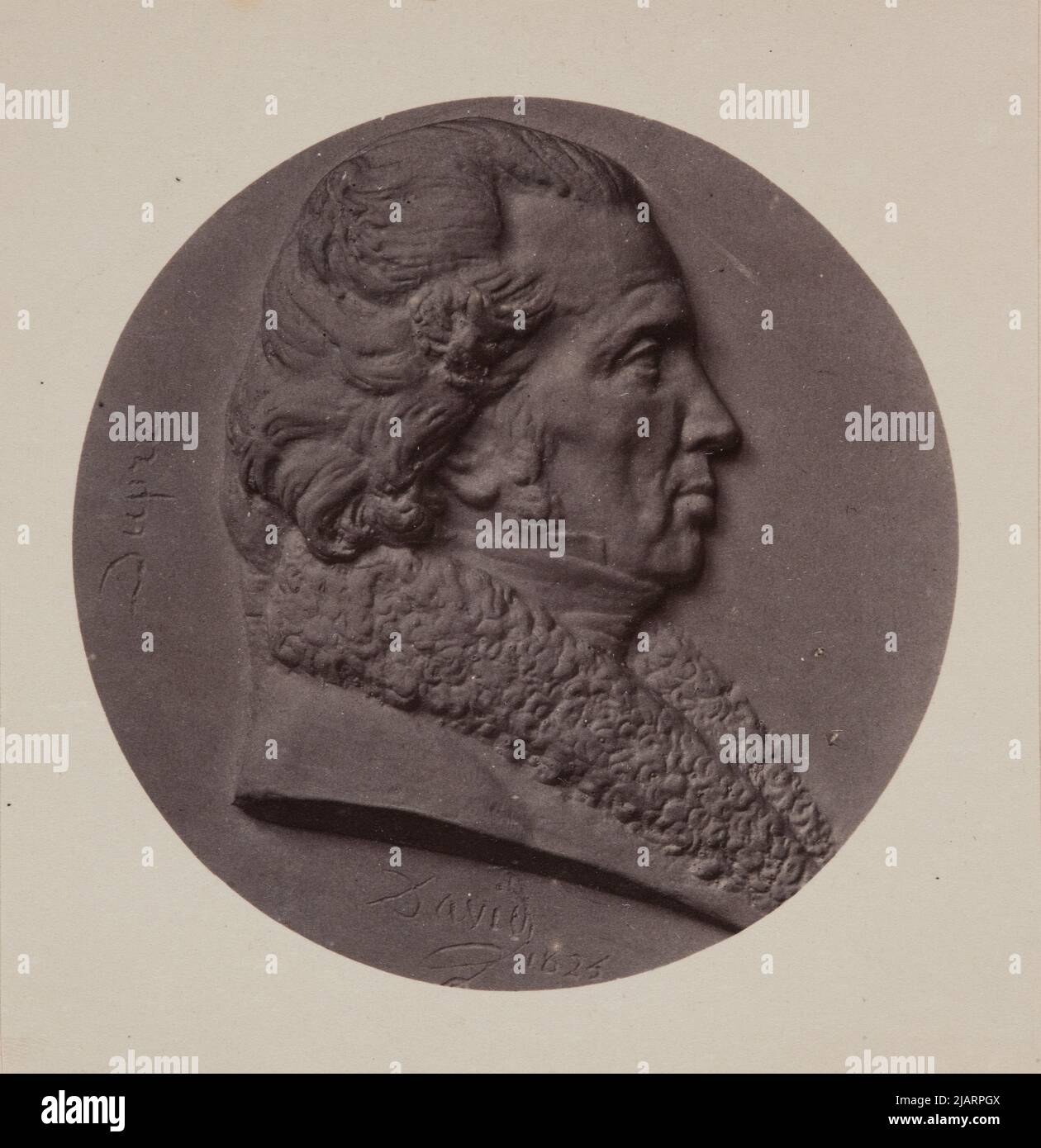 Medallion creator Pierre Jean David d'Angers Stock Photo - Alamy