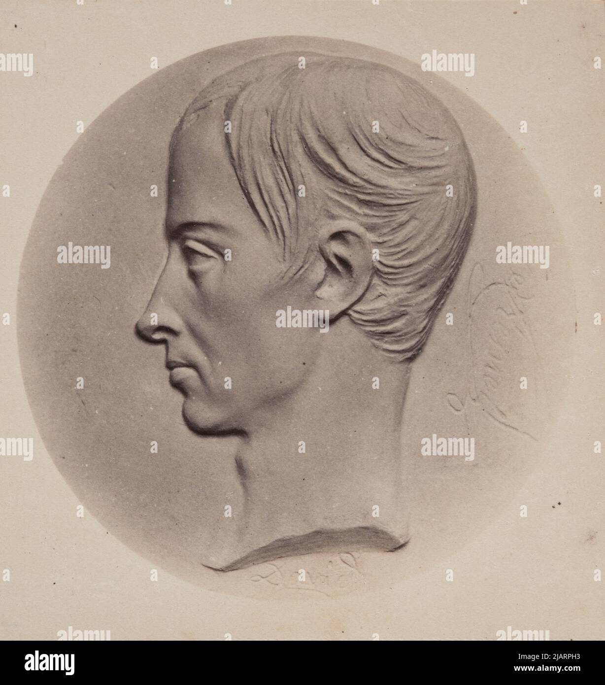 Medallion creator Pierre Jean David d'Angers Stock Photo - Alamy