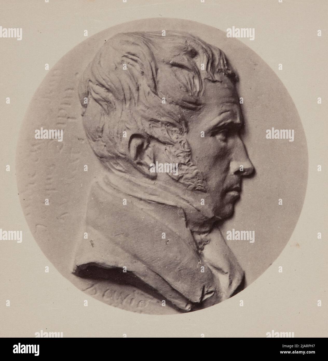 Medallion creator Pierre Jean David d'Angers Stock Photo - Alamy