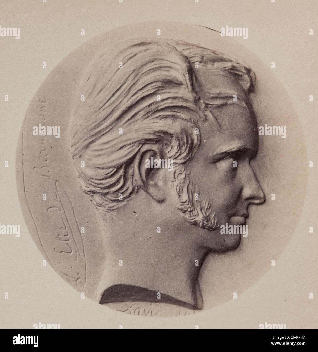 Medallion creator Pierre Jean David d'Angers Stock Photo - Alamy