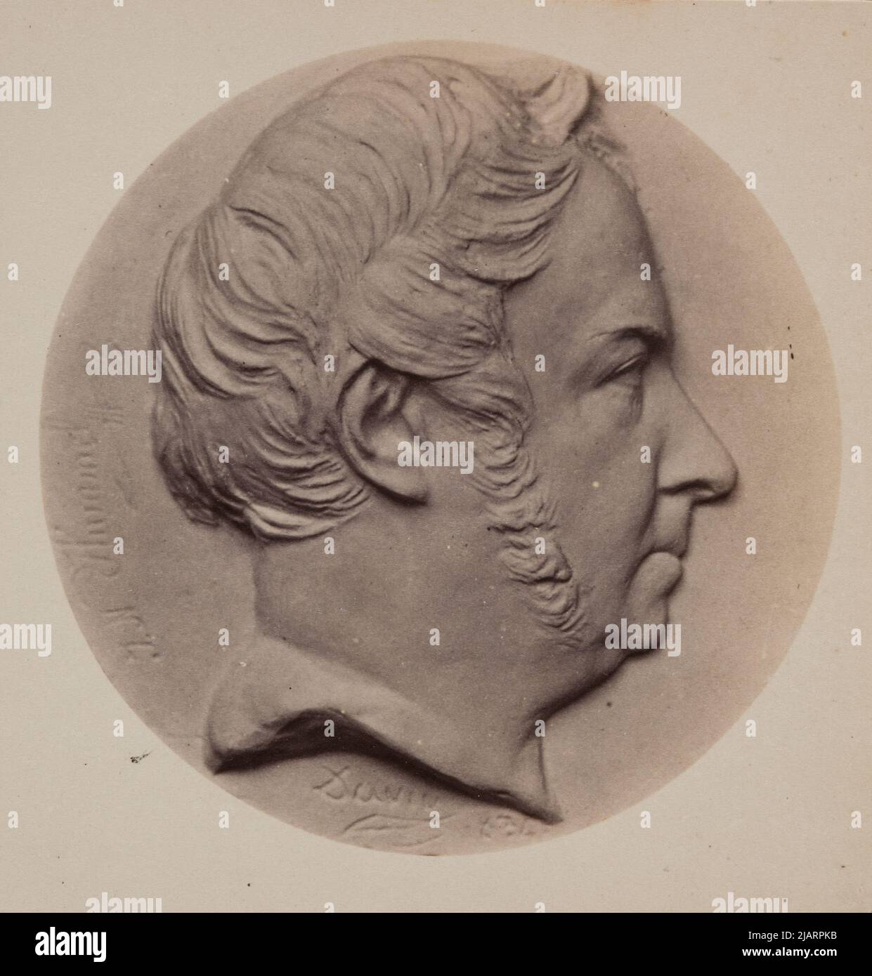 Medallion creator Pierre Jean David d'Angers Stock Photo - Alamy