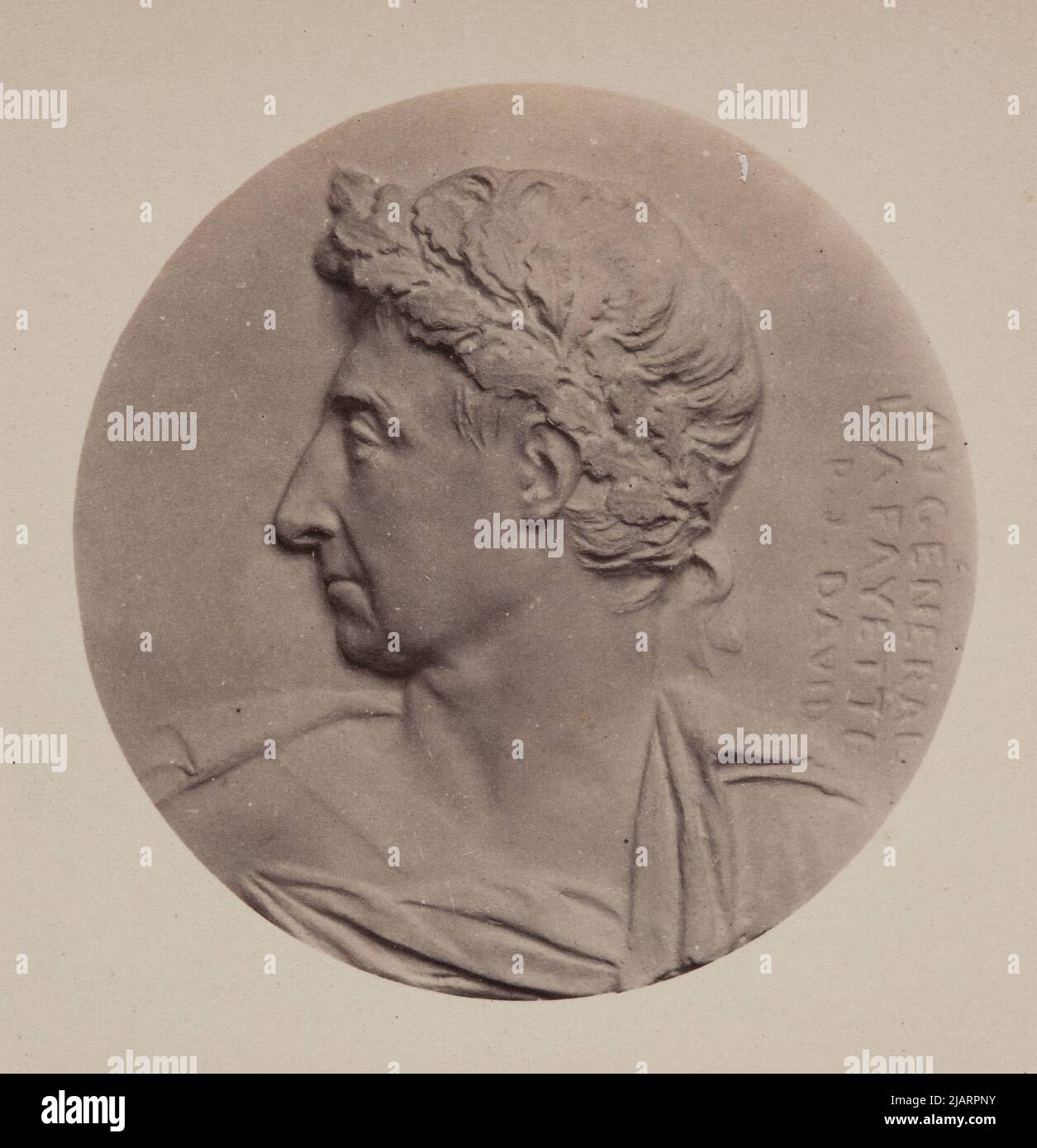 Medallion creator Pierre Jean David d'Angers Stock Photo - Alamy