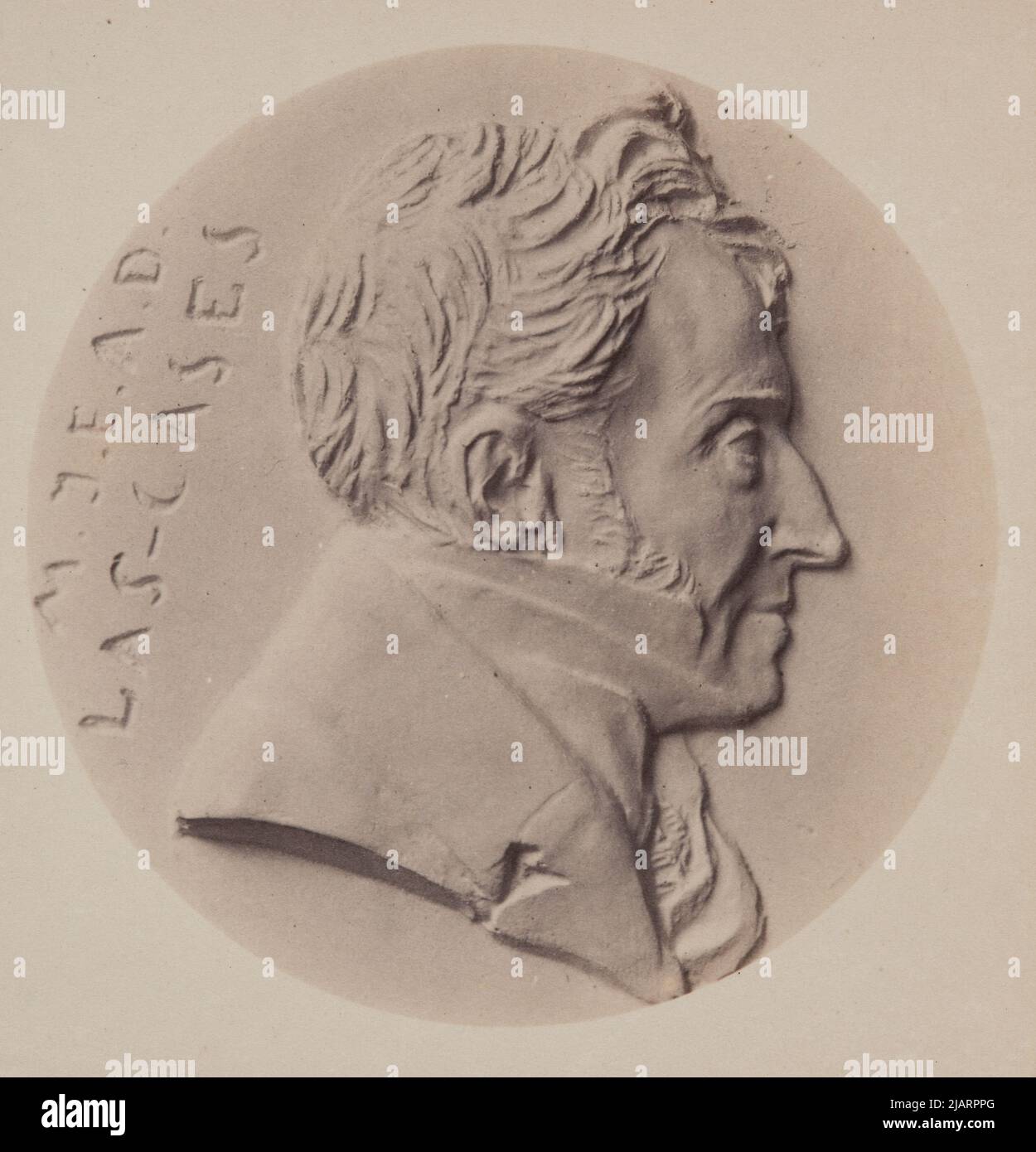 Medallion creator Pierre Jean David d'Angers Stock Photo - Alamy