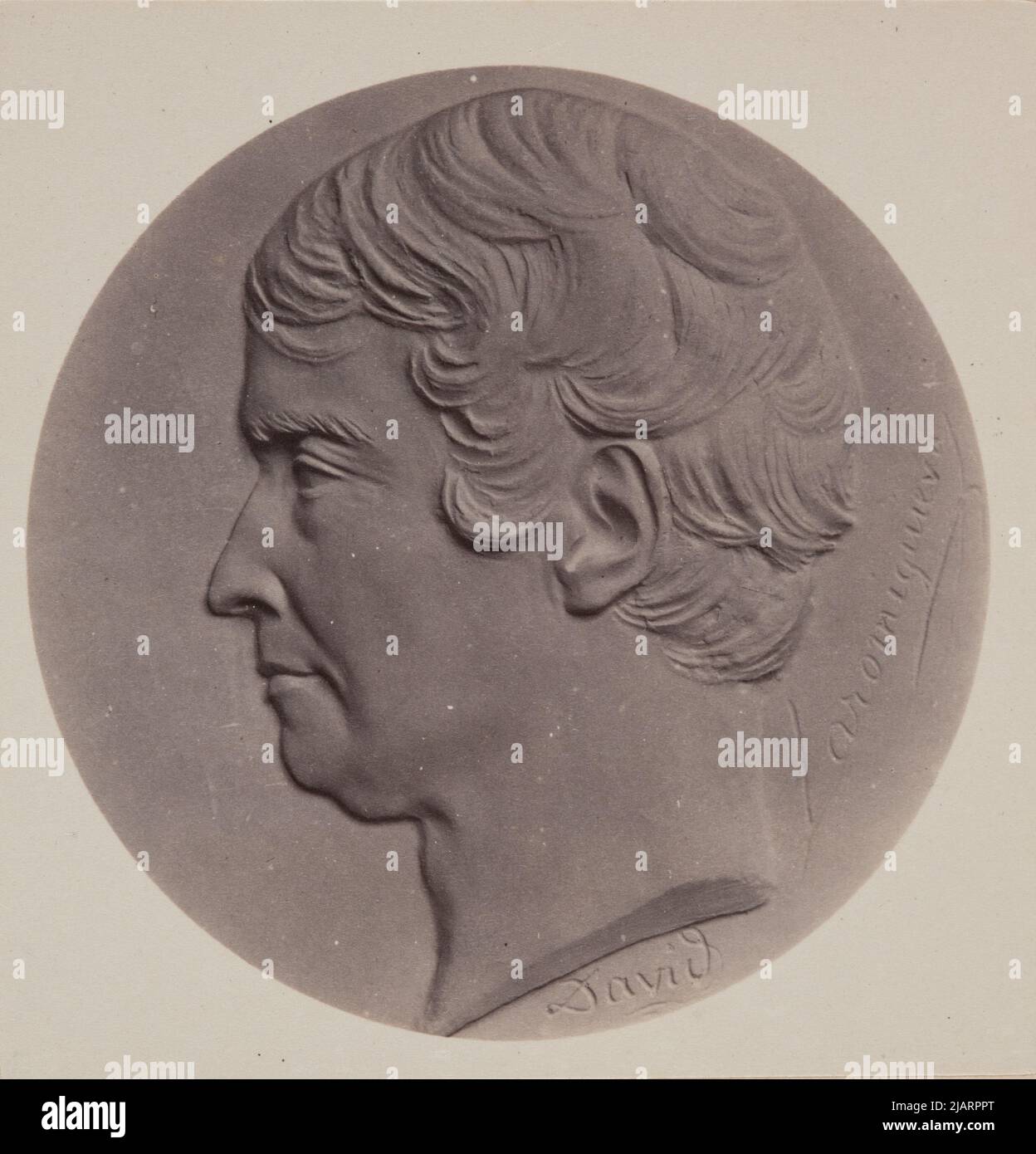 Medallion creator Pierre Jean David d'Angers Stock Photo - Alamy