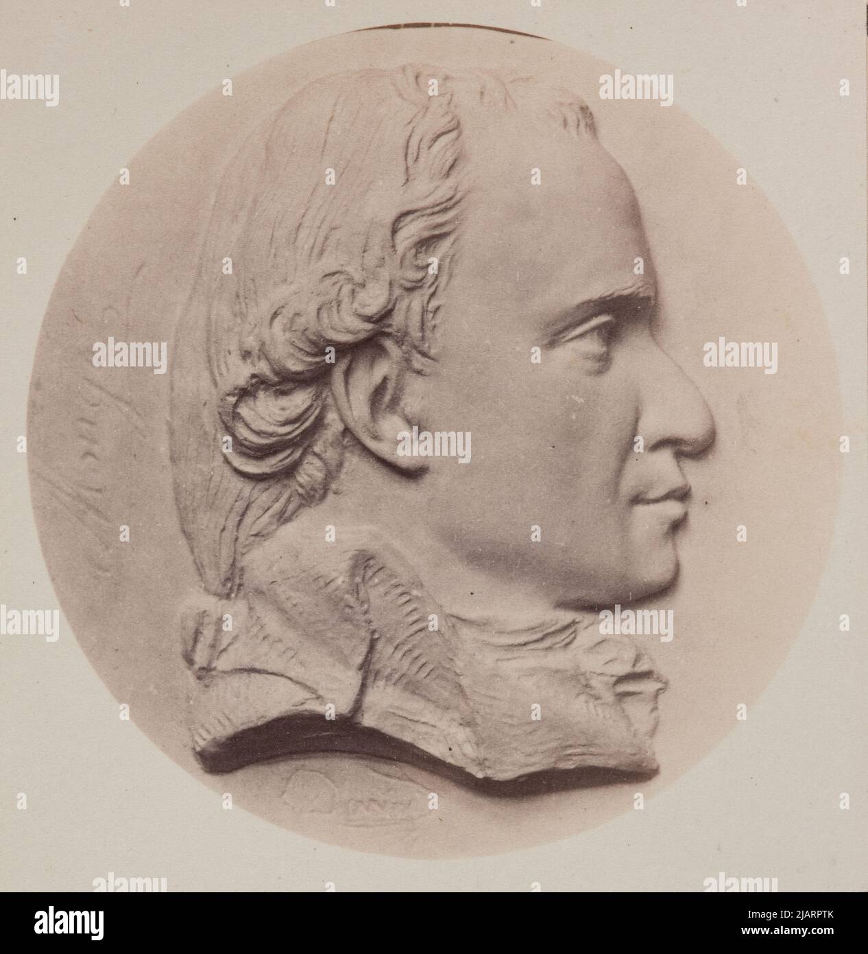 Medallion creator Pierre Jean David d'Angers Stock Photo - Alamy