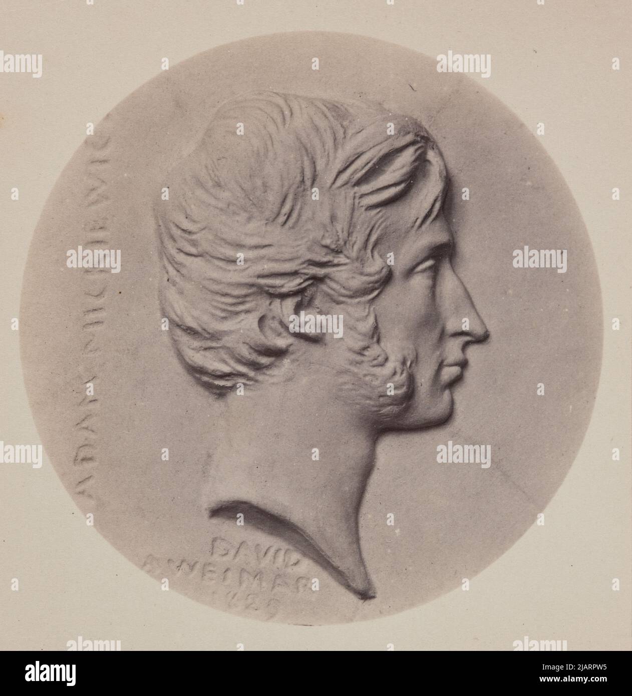 Medallion creator Pierre Jean David d'Angers Stock Photo - Alamy