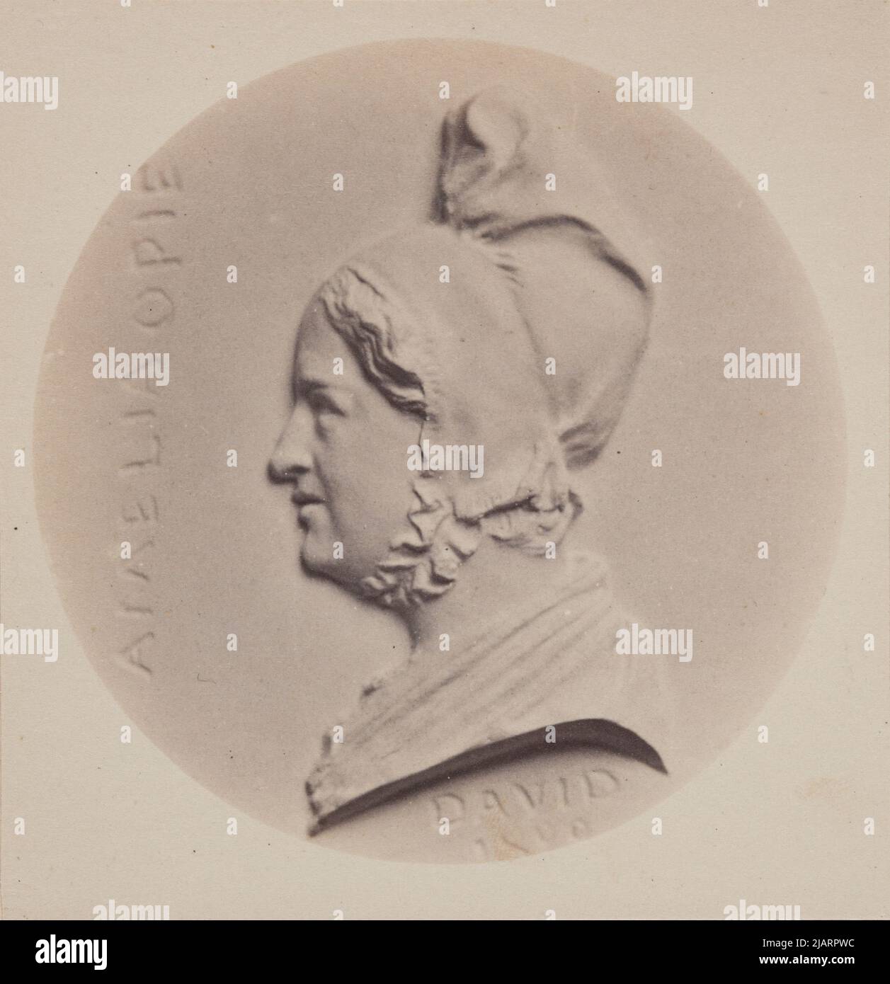 Medallion creator Pierre Jean David d'Angers Stock Photo - Alamy