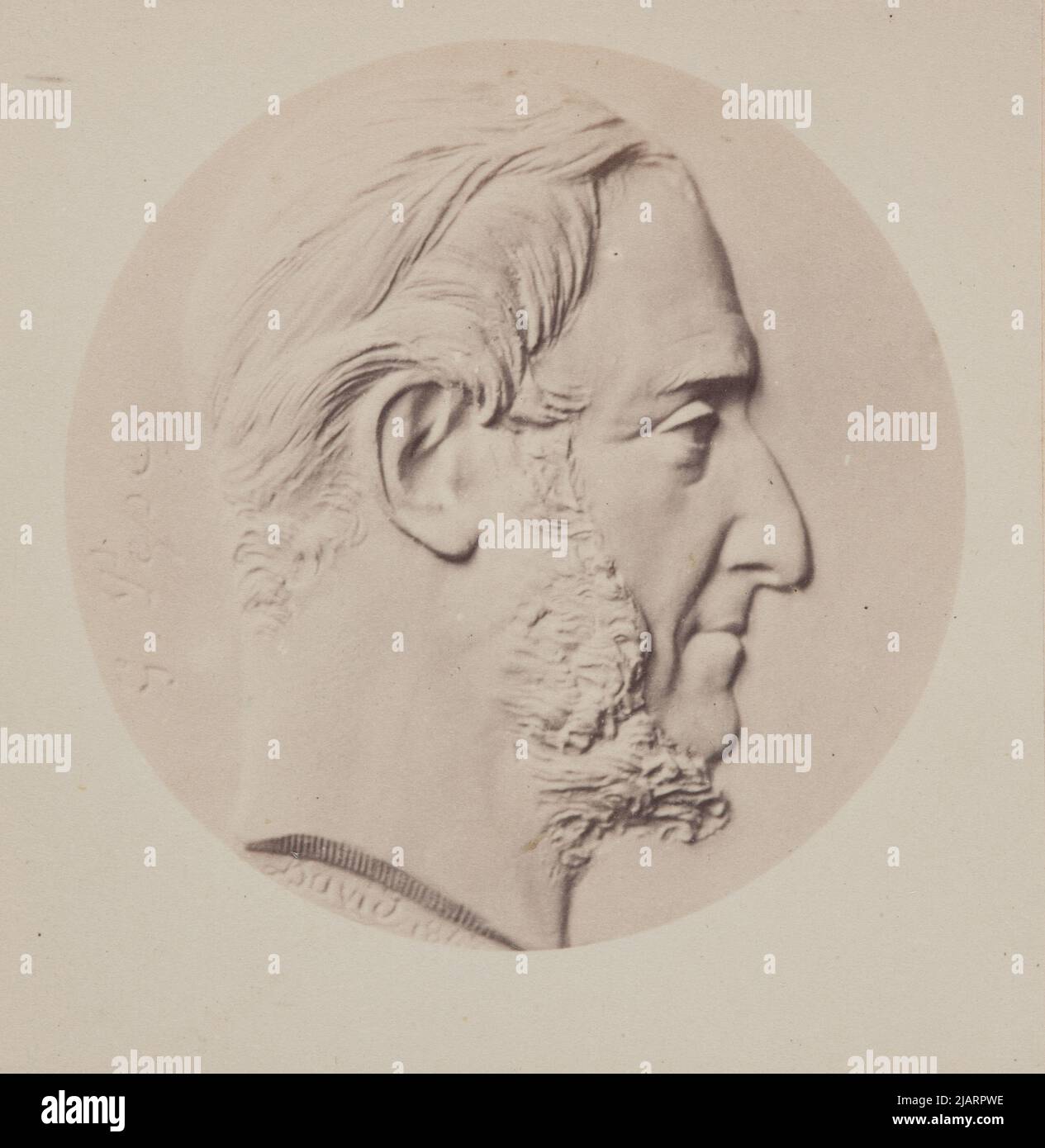 Medallion creator Pierre Jean David d'Angers Stock Photo - Alamy