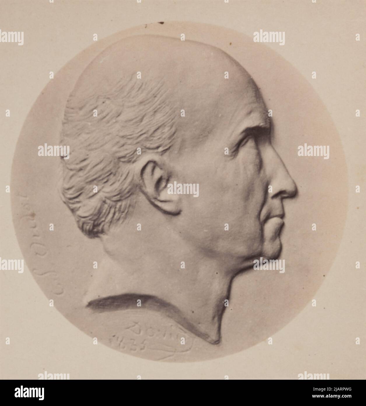 Medallion creator Pierre Jean David d'Angers Stock Photo - Alamy