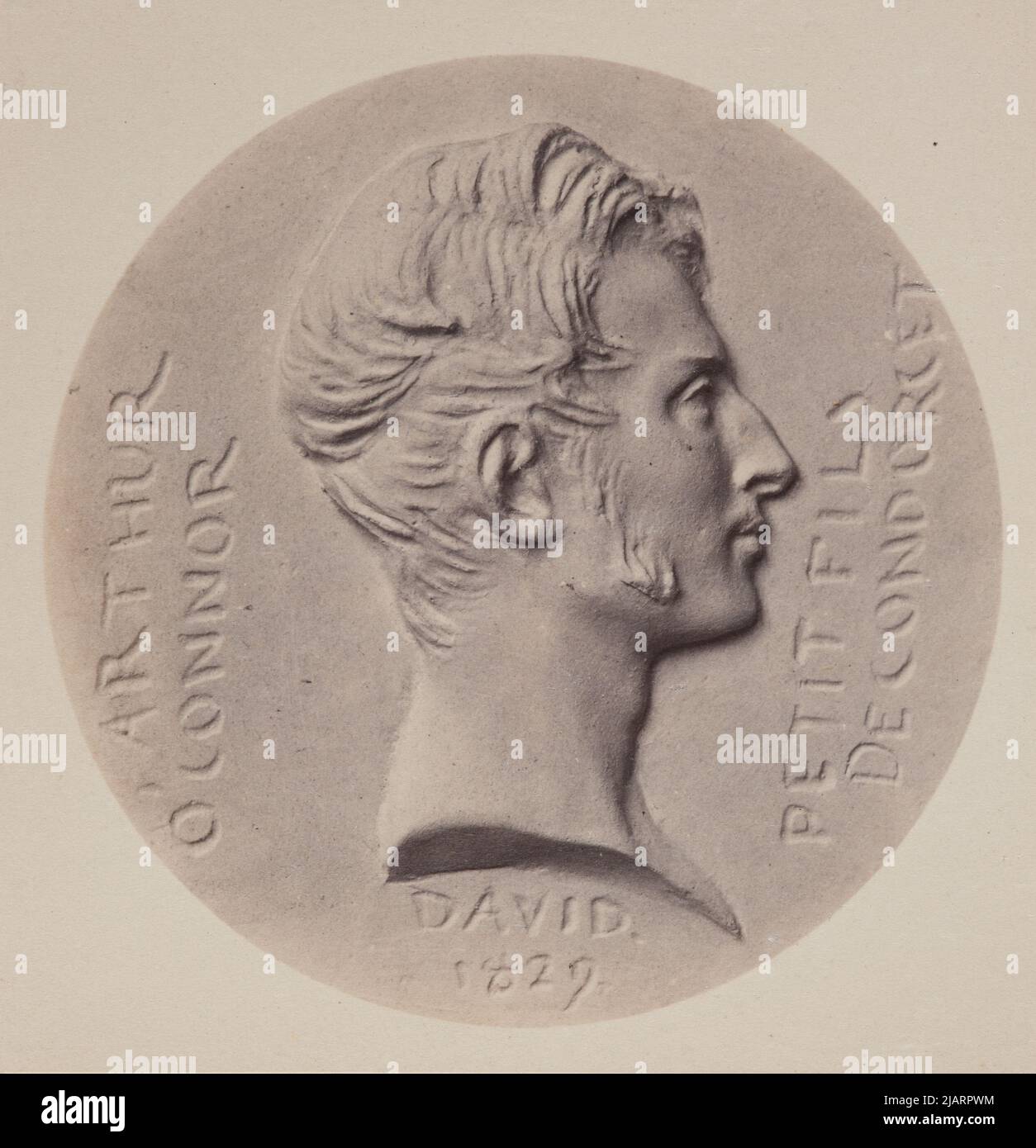 Medallion creator Pierre Jean David d'Angers Stock Photo - Alamy