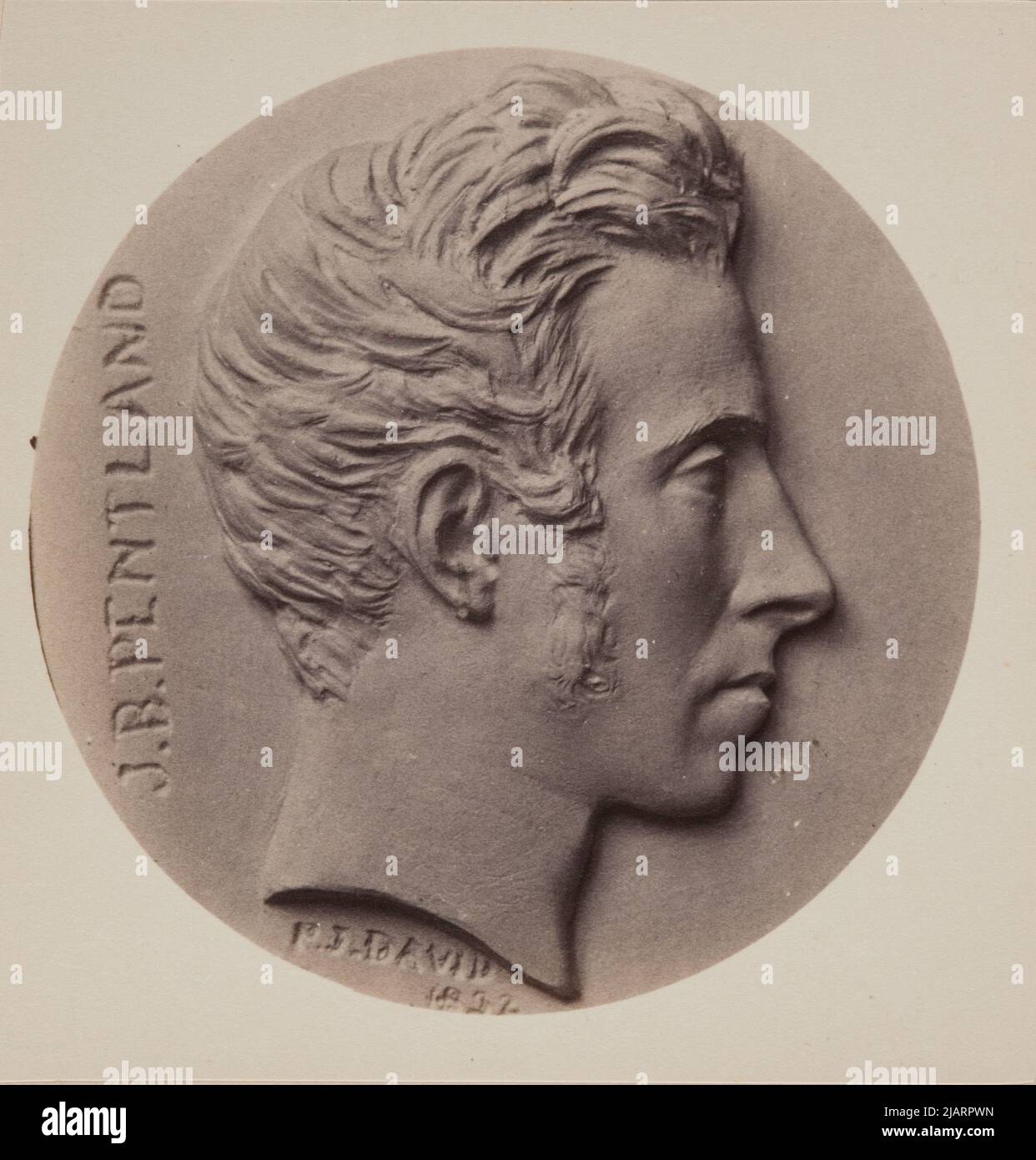 Medallion creator Pierre Jean David d'Angers Stock Photo - Alamy