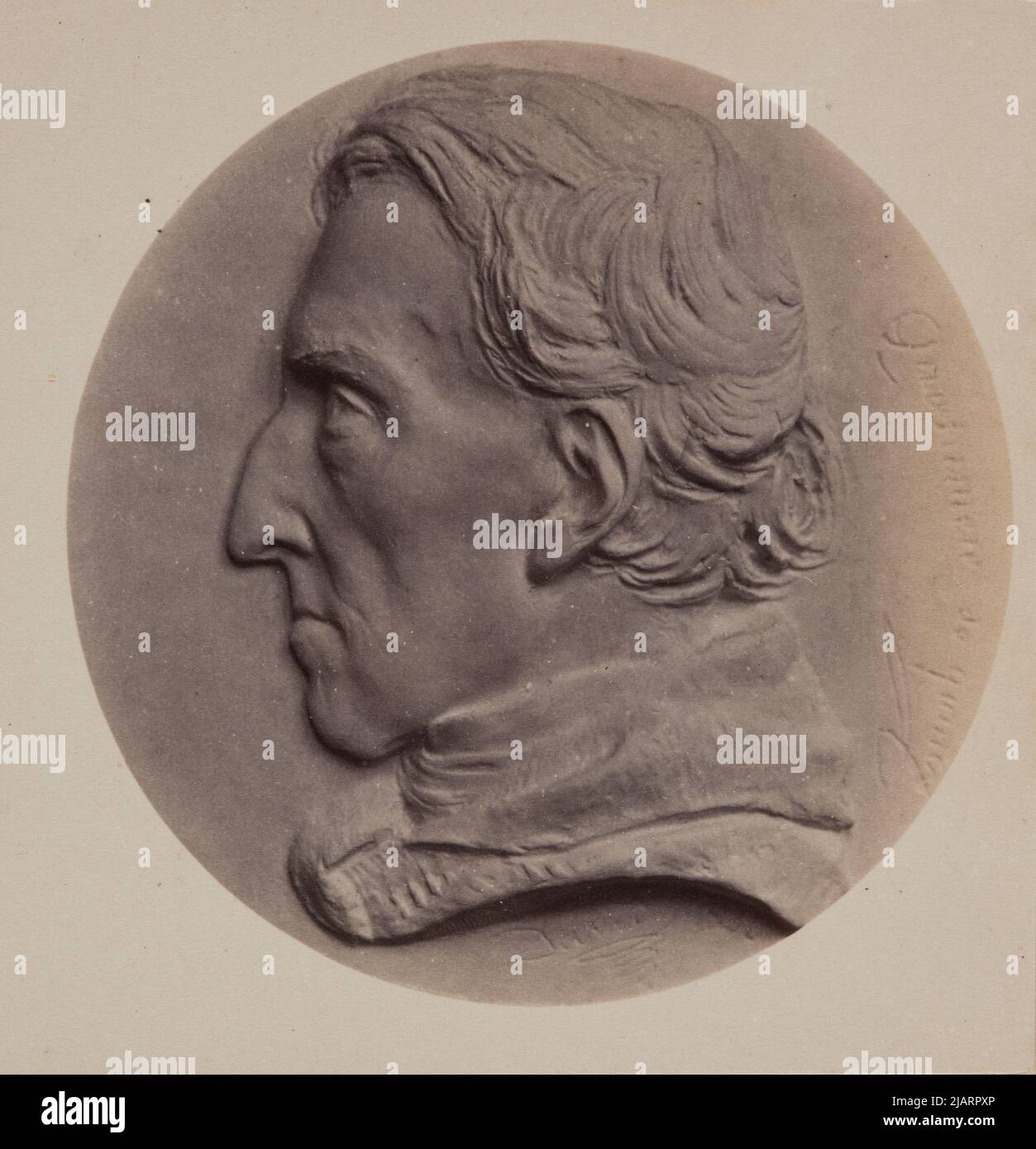 Medallion creator Pierre Jean David d'Angers Stock Photo - Alamy