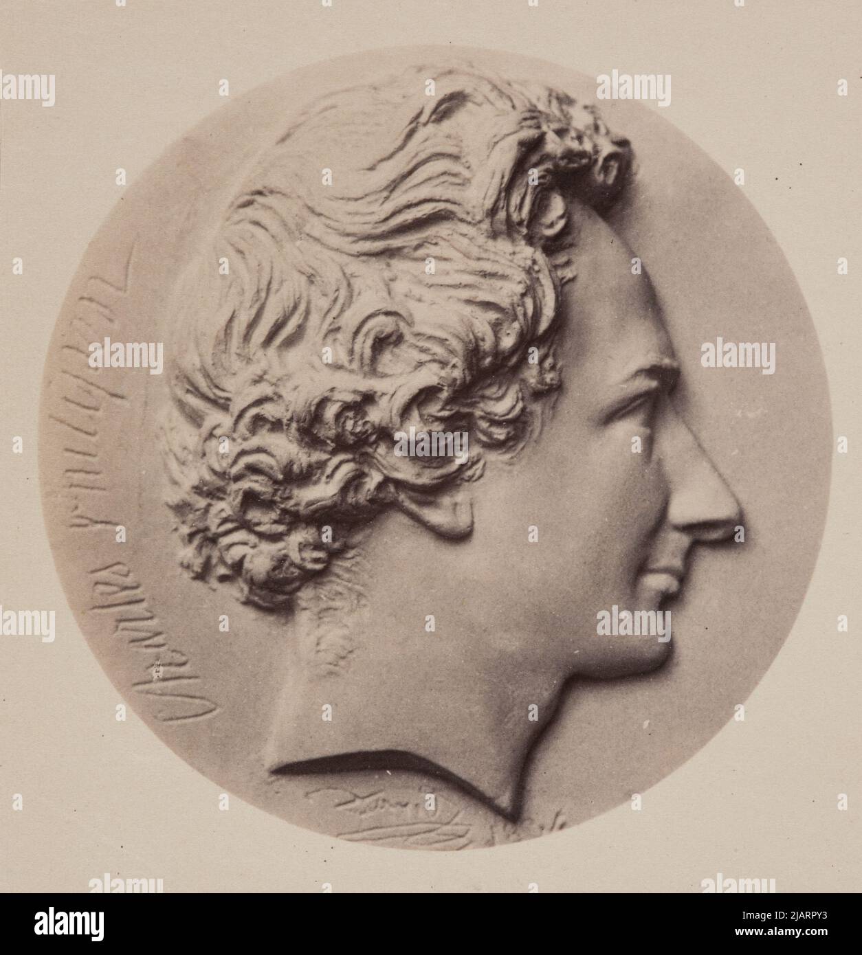 Medallion creator Pierre Jean David d'Angers Stock Photo - Alamy