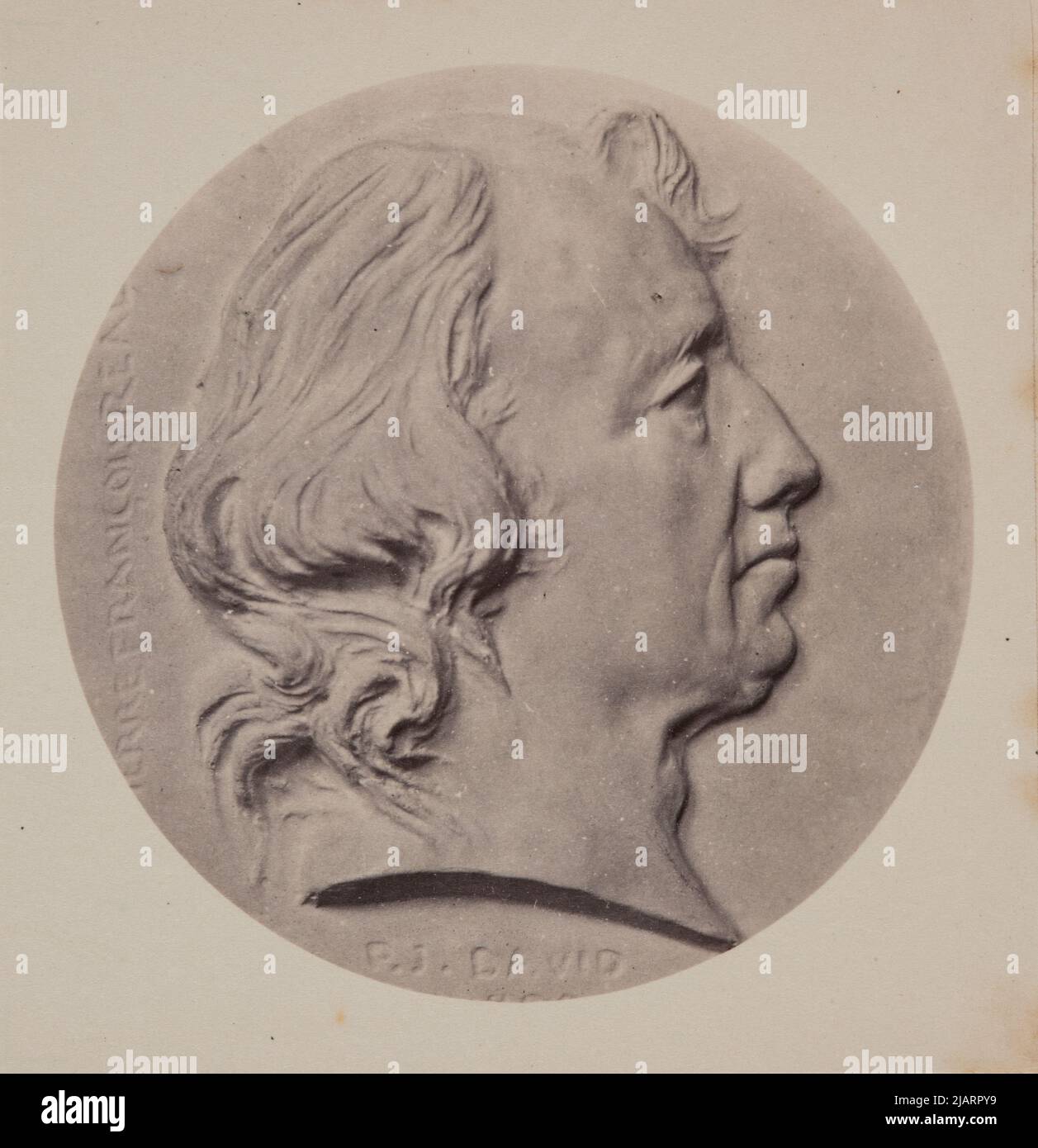 Medallion creator Pierre Jean David d'Angers Stock Photo - Alamy