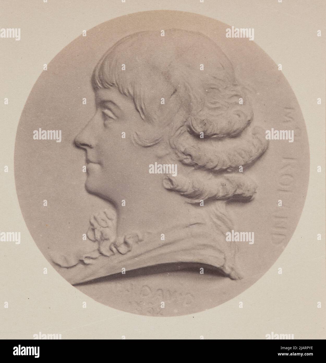 Medallion creator Pierre Jean David d'Angers Stock Photo - Alamy