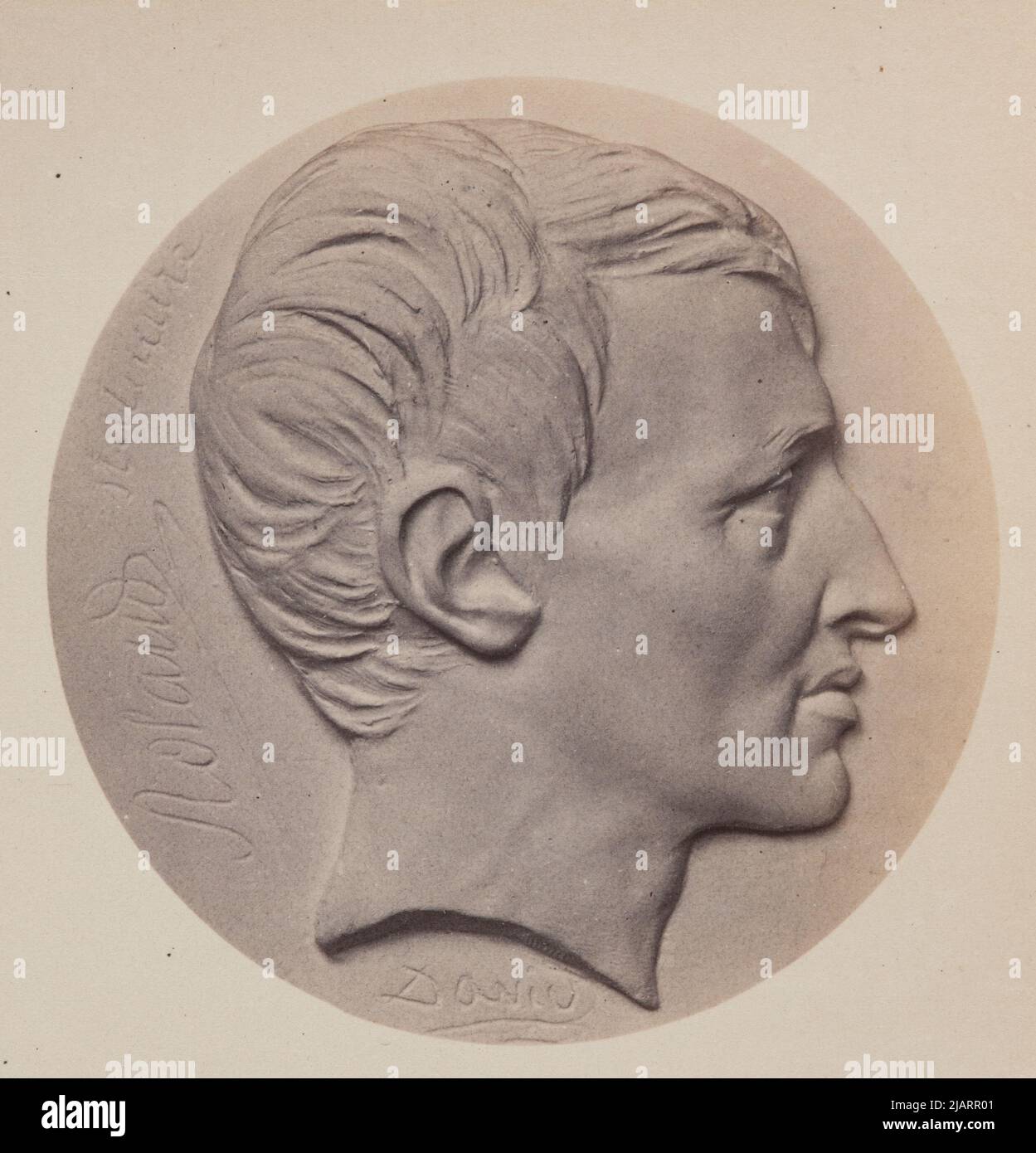 Medallion creator Pierre Jean David d'Angers Stock Photo - Alamy