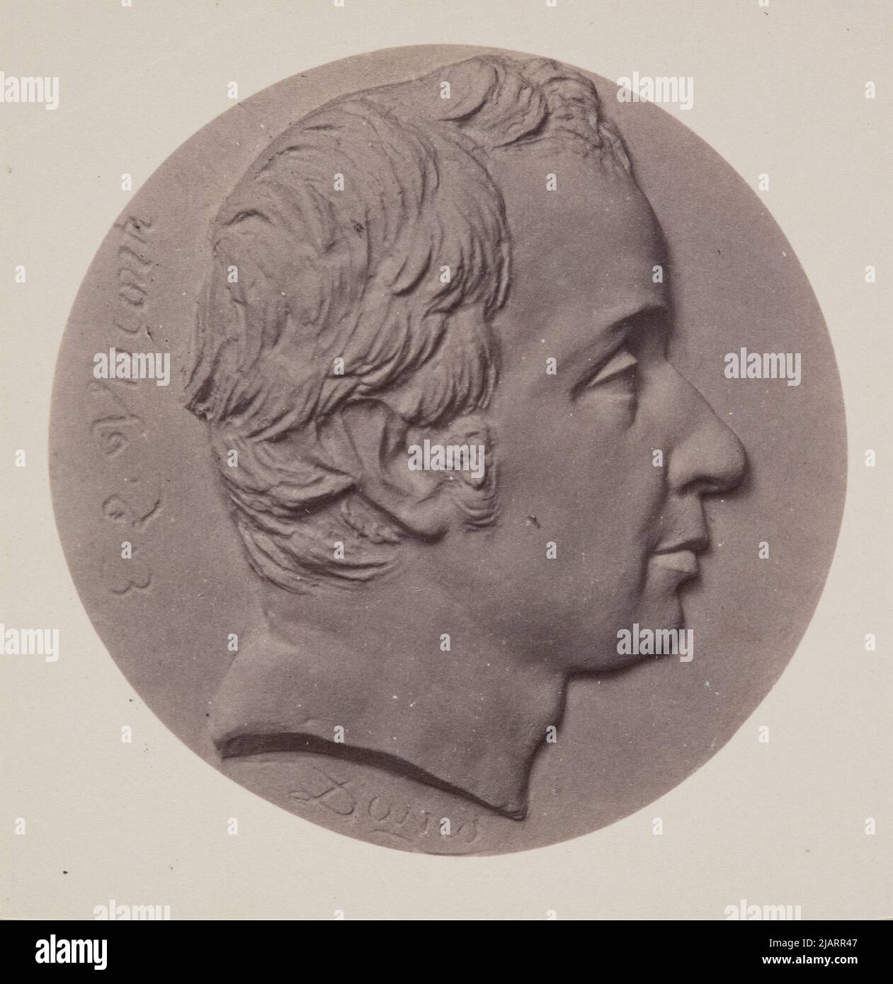 Medallion creator Pierre Jean David d'Angers Stock Photo - Alamy