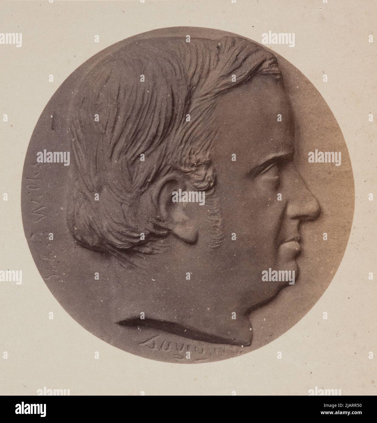 Medallion creator Pierre Jean David d'Angers Stock Photo - Alamy