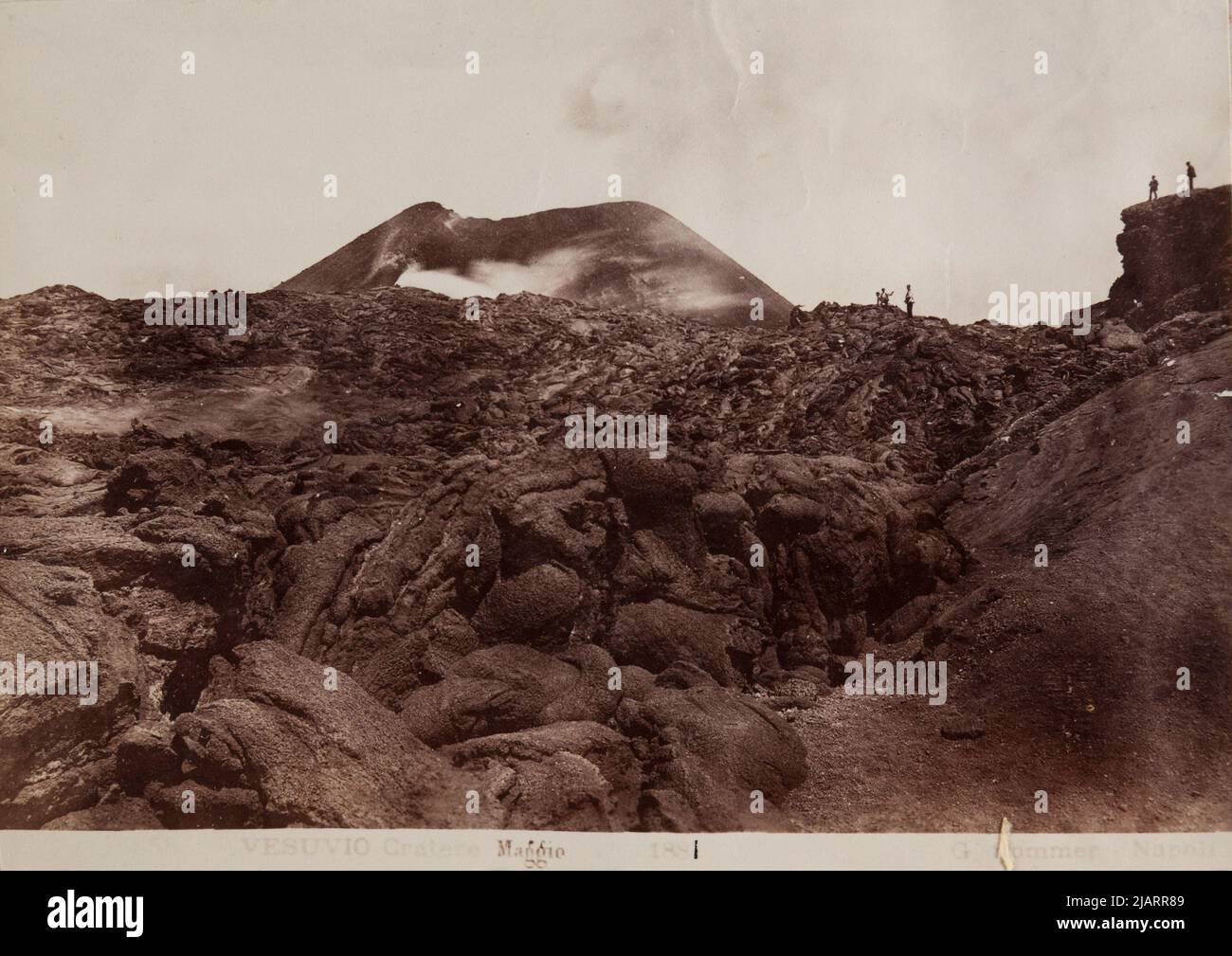 Mount Vesuvius Top parts of the volcano Summer, Giorgio (Georg) (1834 ...
