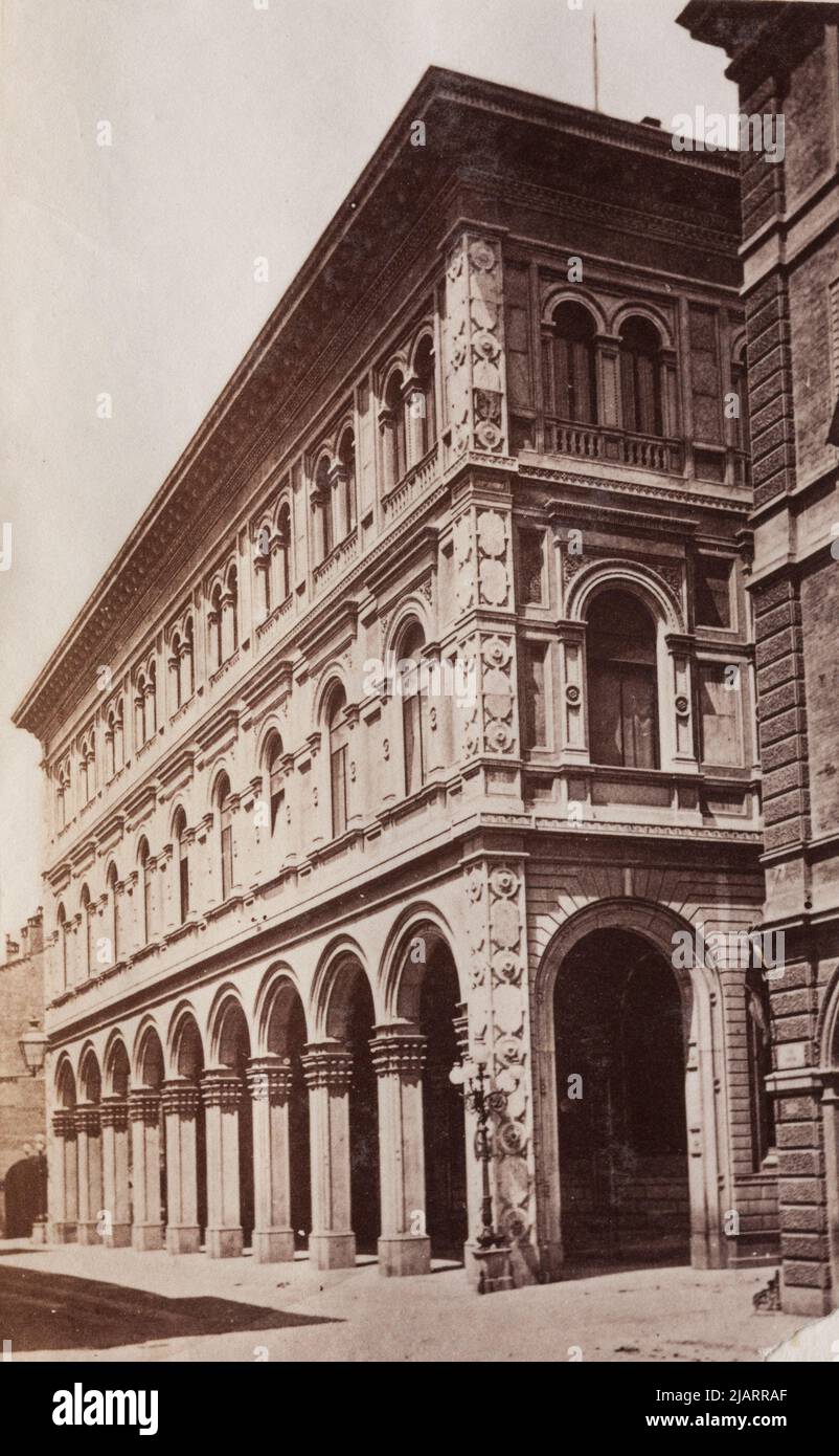 BOLOGNA Two storey building with an arcade Summer, Giorgio (Georg ...