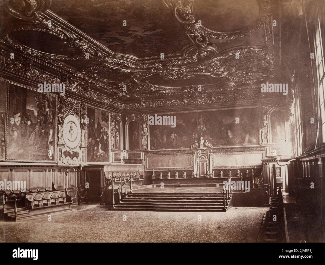 VENICE The Doge's Palace interior the Senate Hall Summer, Giorgio ...