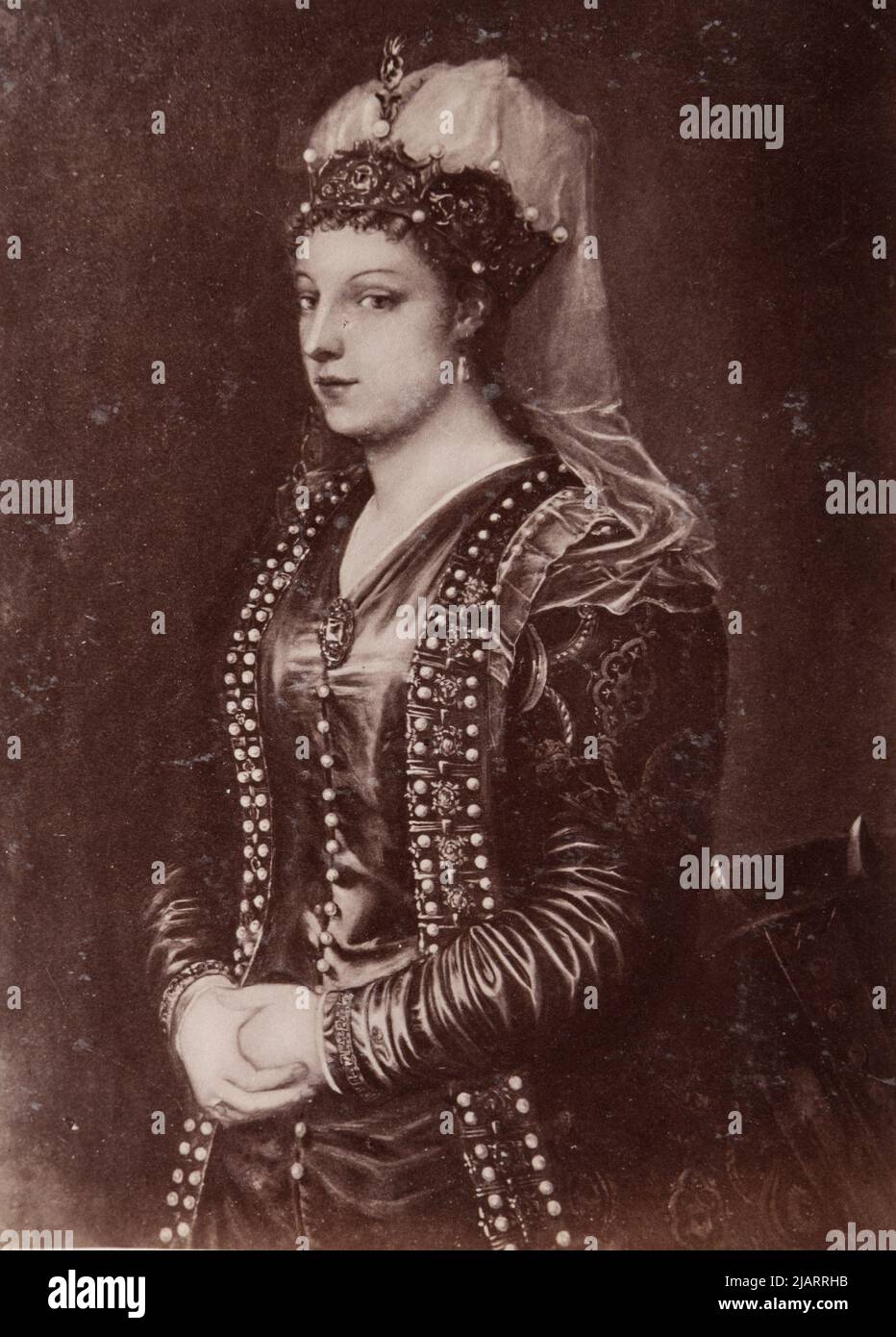 Florence Galetian Pitti Porrat of Katarity Cornaro Cornaro Queen Cyprus ...