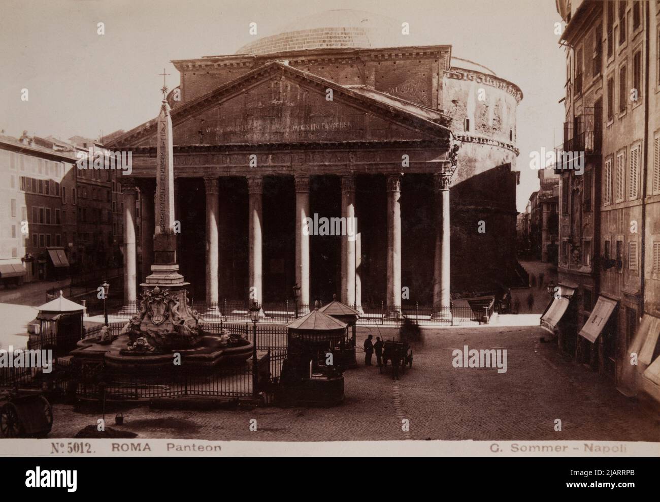 ROME – Pantheon – view from the outside Summer, Giorgio (Georg) (1834 ...