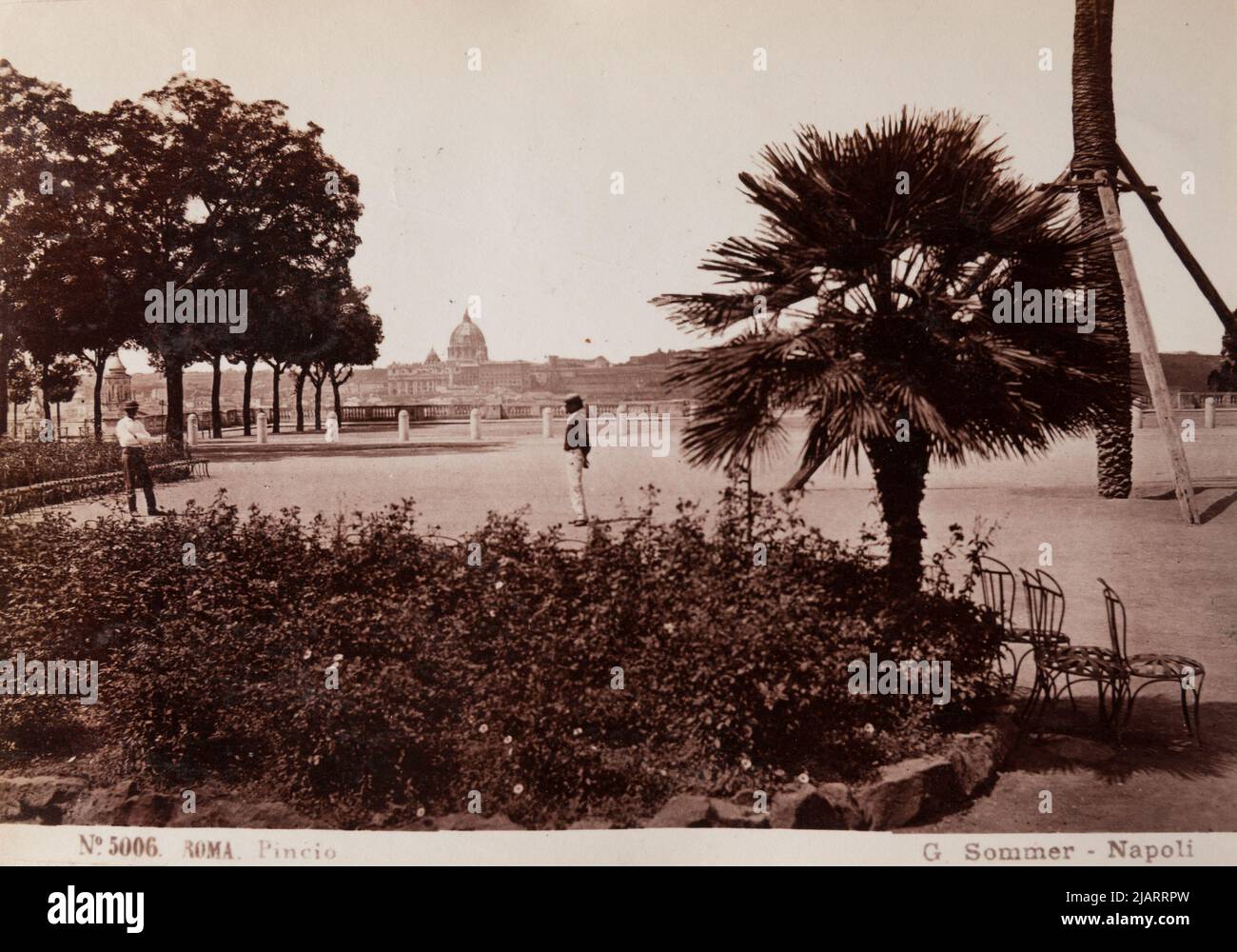 ROME Monte Pincio view from the garden towards the Vatican Summer ...