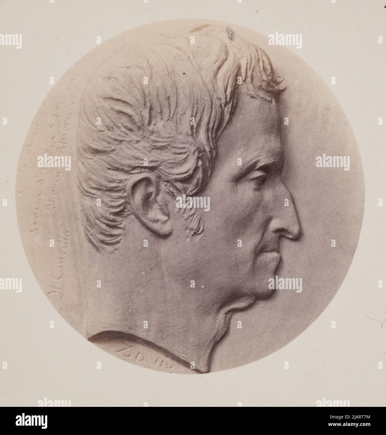 Medallion creator Pierre Jean David d'Angers Stock Photo - Alamy