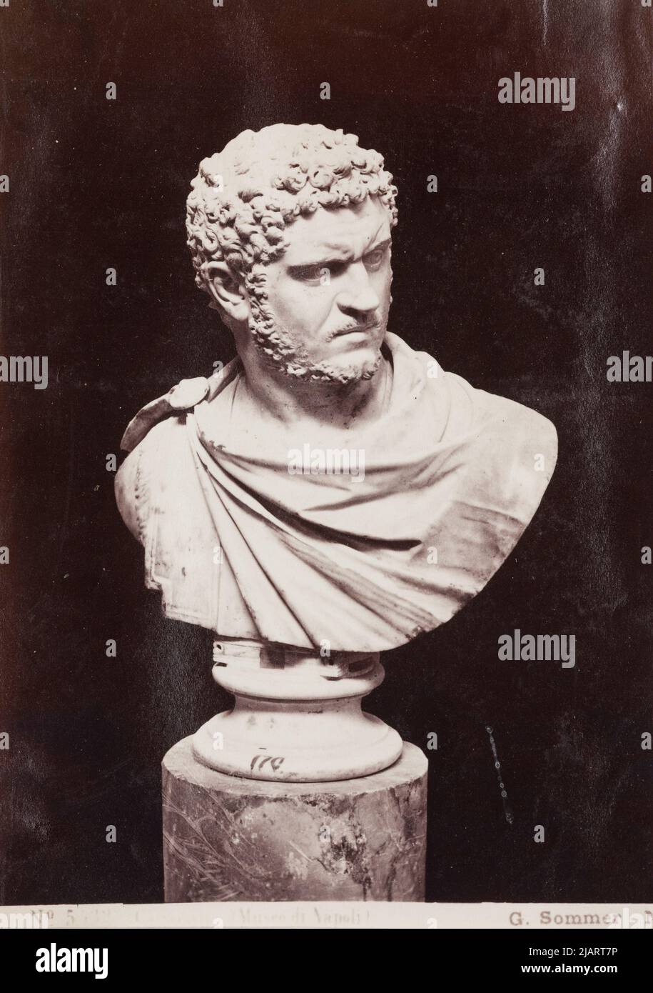 NAPLES The National Museum of Caracalla sculpture (bust) Summer ...