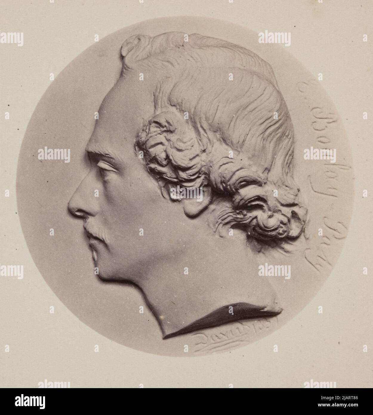 Medallion creator Pierre Jean David d'Angers Stock Photo - Alamy